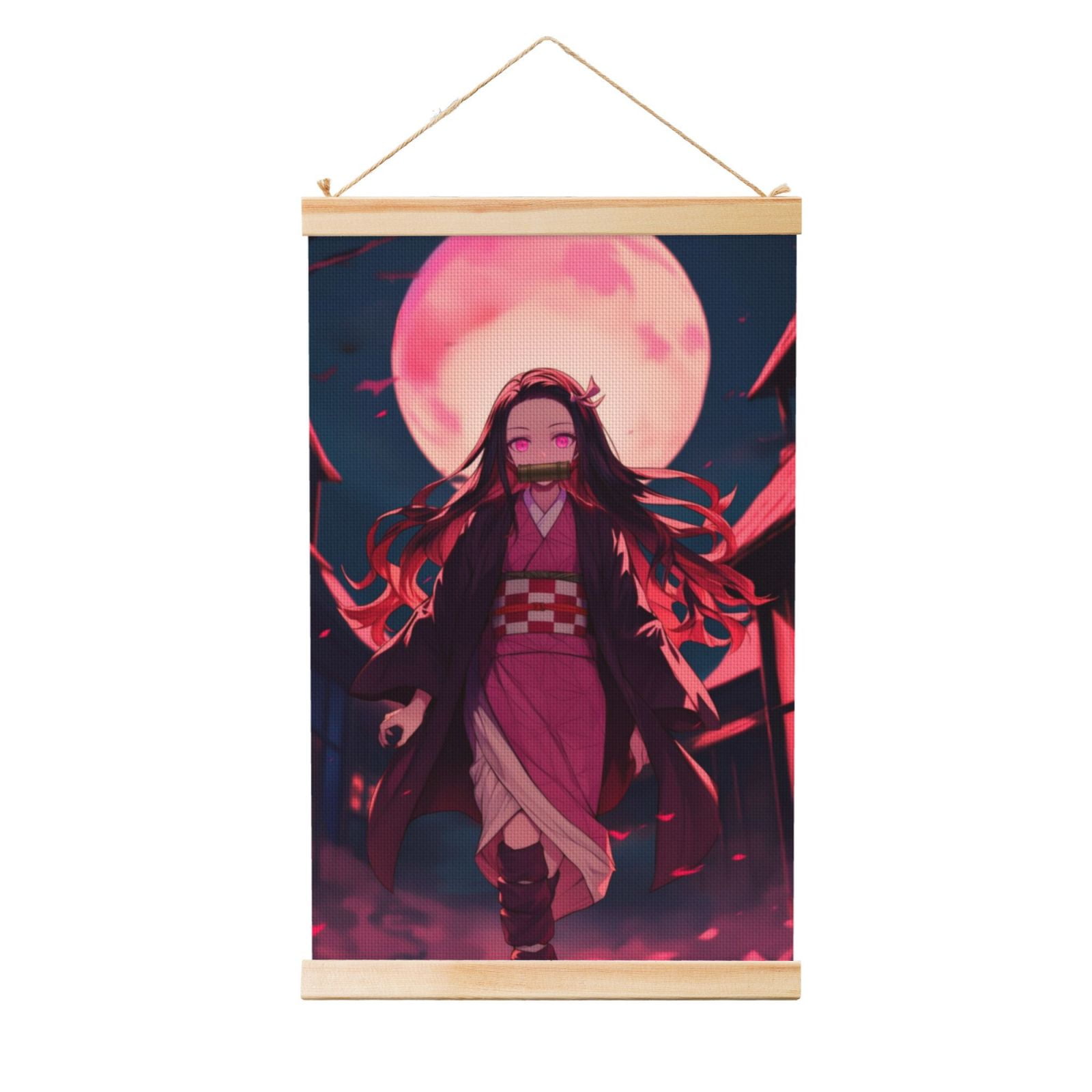 Shaft Hanging Banner Demon Slayer Kamado Nezuko Poster Wall Canvas ...