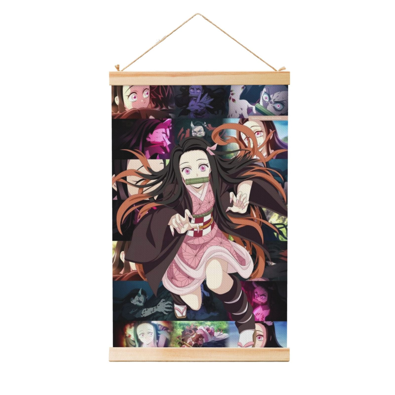 Shaft Hanging Banner Demon Slayer Kamado Nezuko Poster Wall Canvas ...