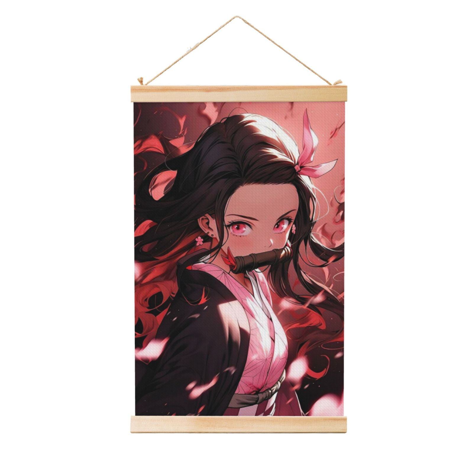 Shaft Hanging Banner Demon Slayer Kamado Nezuko Poster Wall Canvas ...