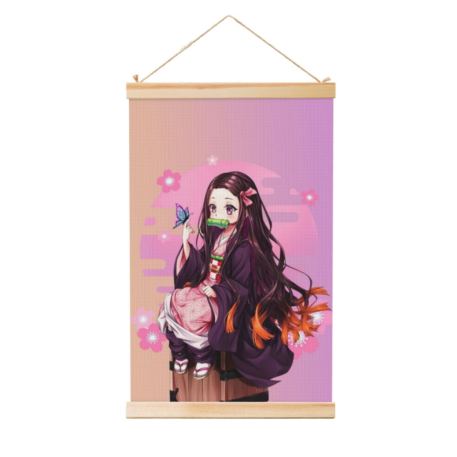 Shaft Hanging Banner Demon Slayer Kamado Nezuko Poster Wall Canvas ...