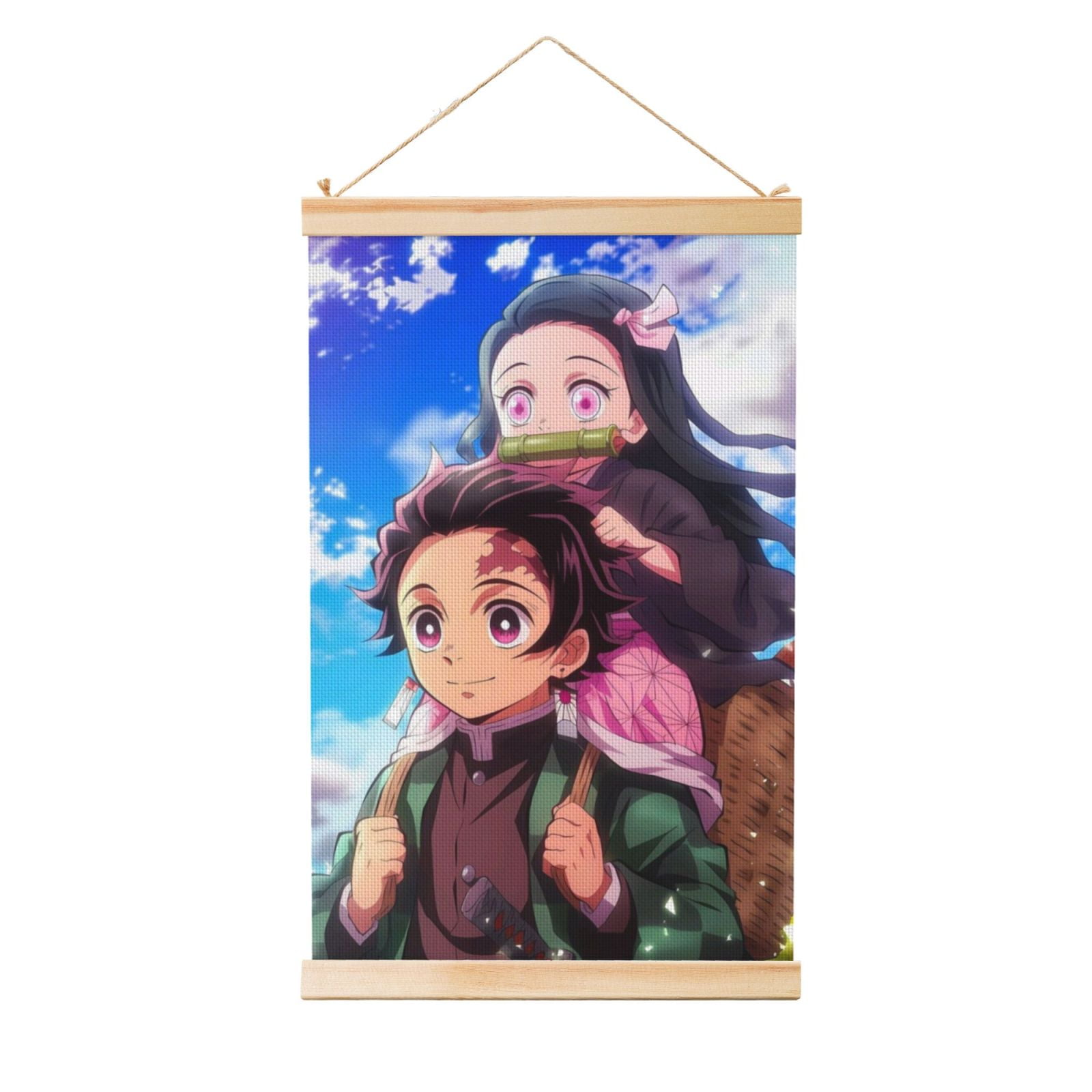 Shaft Hanging Banner Demon Slayer Kamado Nezuko Poster Wall Canvas ...