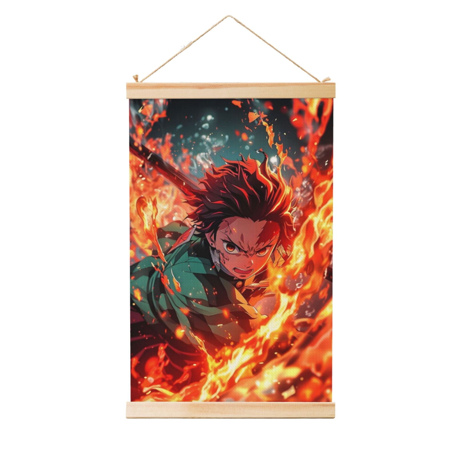 Shaft Hanging Banner Demon Slayer Kamado Tanjirou Poster Wall Canvas ...
