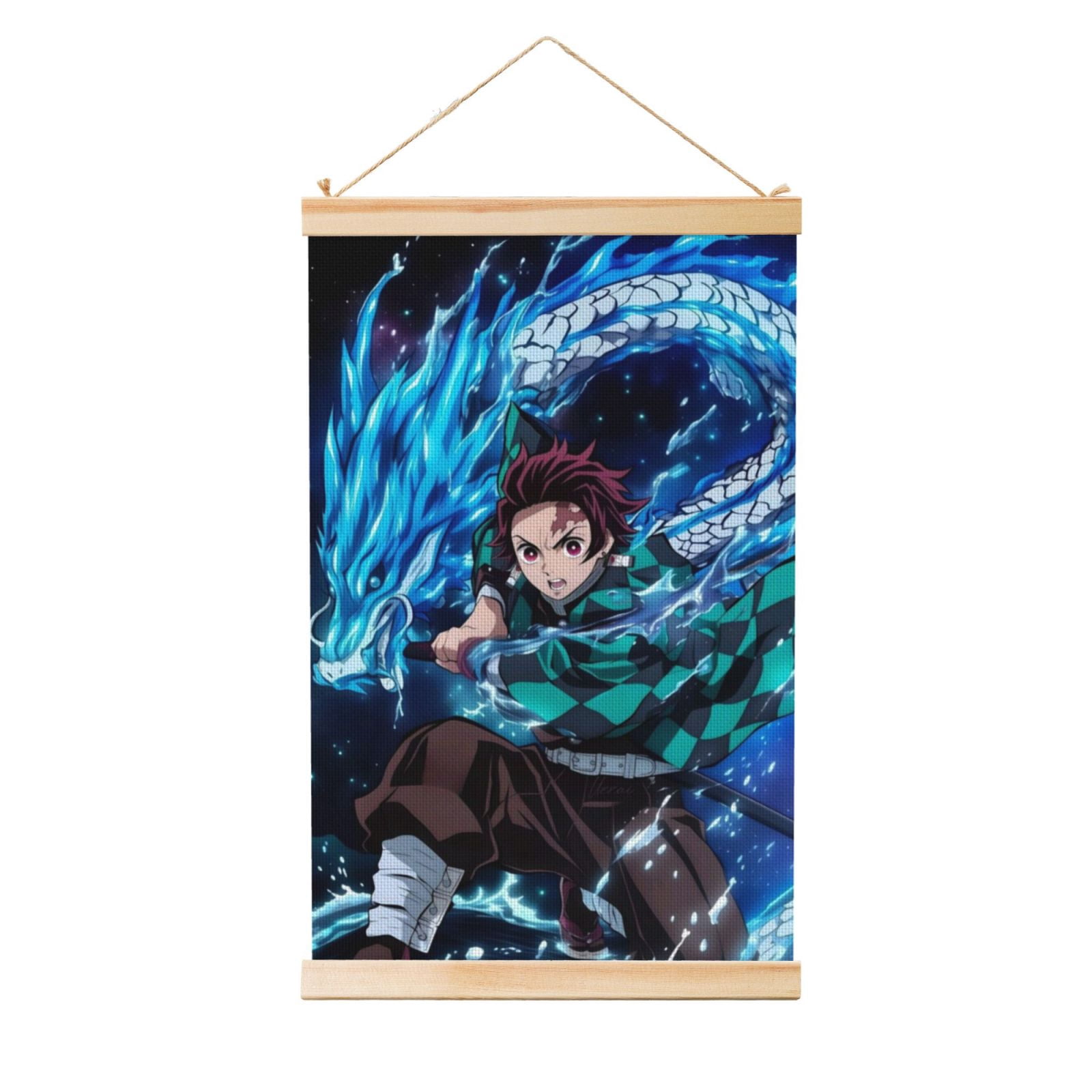 Shaft Hanging Banner Demon Slayer Kamado Tanjirou Poster Wall Canvas ...