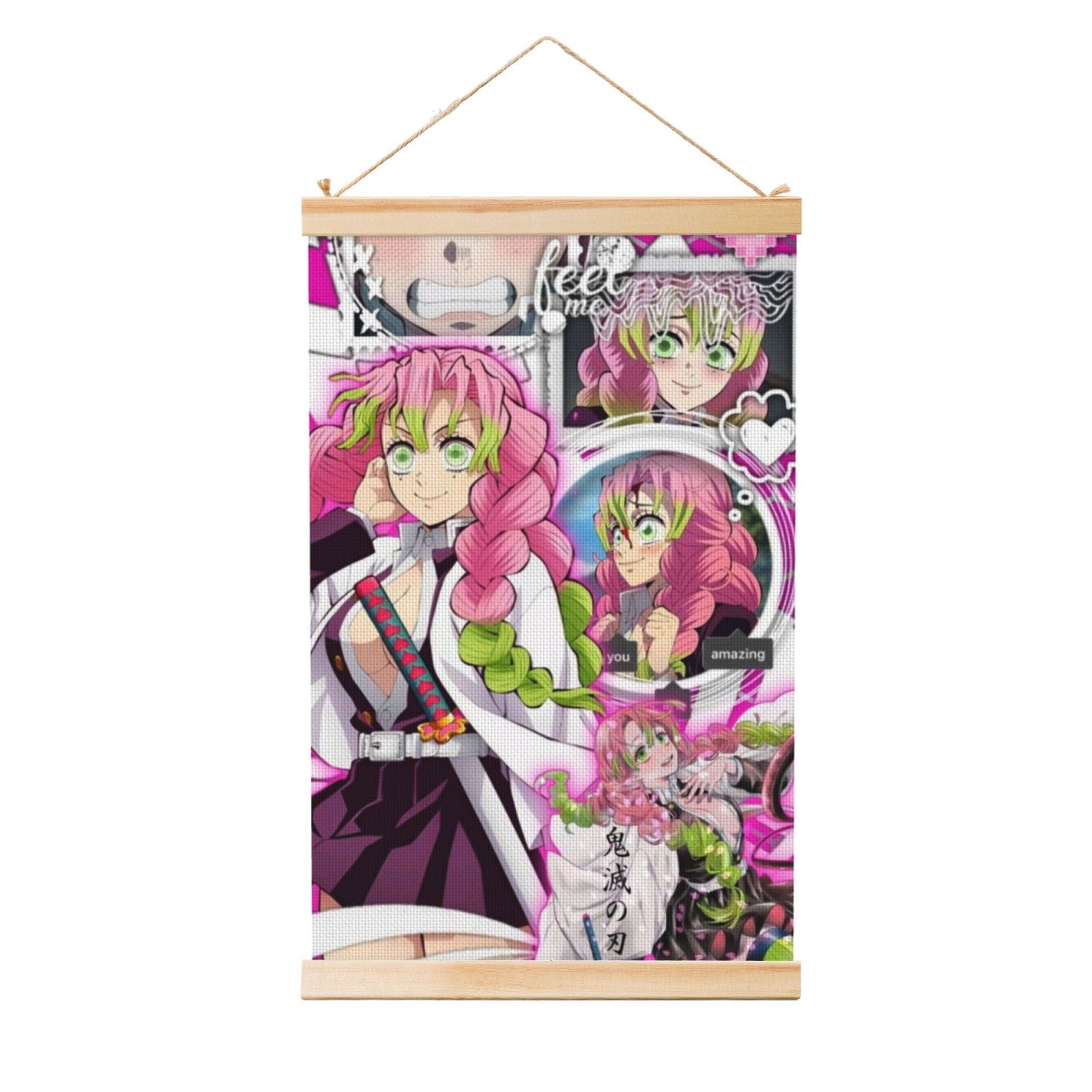 Shaft Hanging Banner Demon Slayer Kanroji Mitsuri Poster Wall Canvas ...