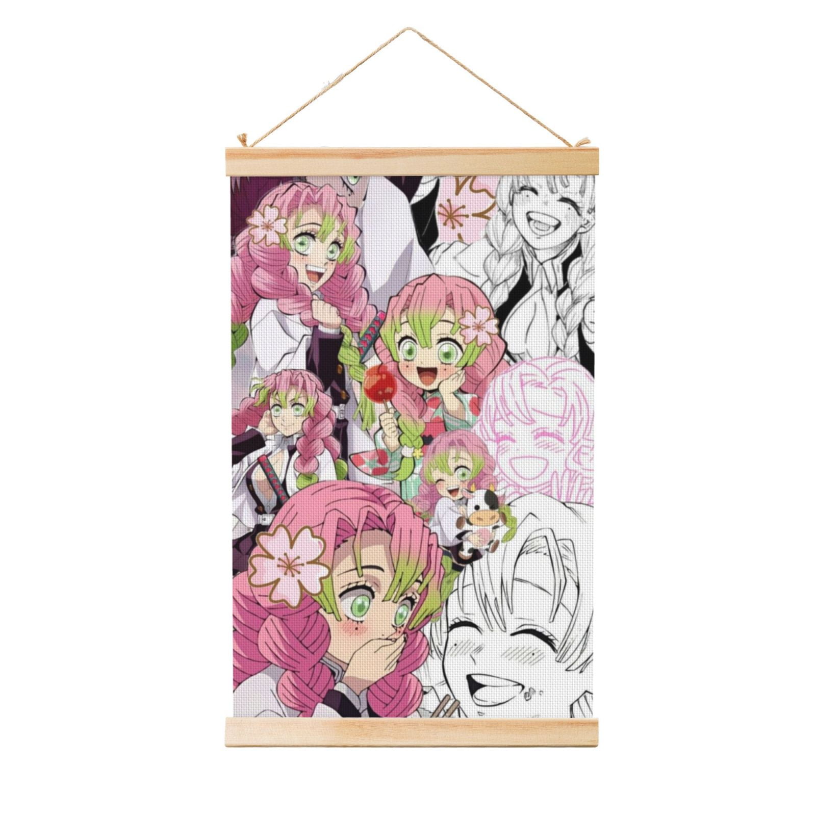 Shaft Hanging Banner Demon Slayer Kanroji Mitsuri Poster Wall Canvas ...