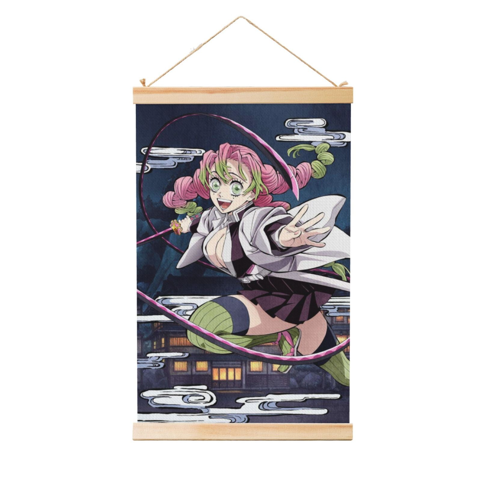 Shaft Hanging Banner Demon Slayer Kanroji Mitsuri Poster Wall Canvas ...