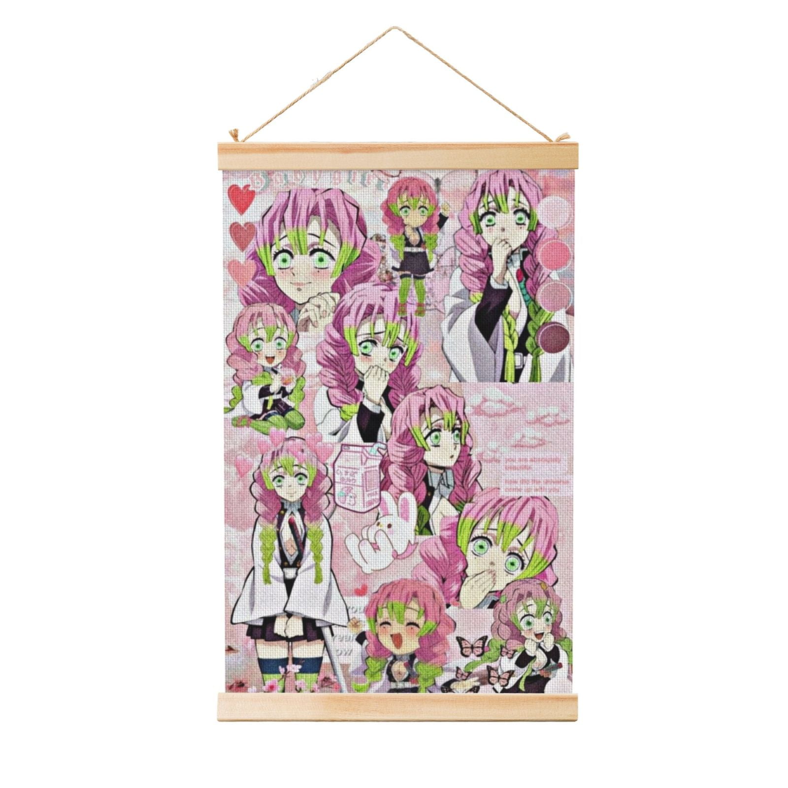 Shaft Hanging Banner Demon Slayer Kanroji Mitsuri Poster Wall Canvas ...