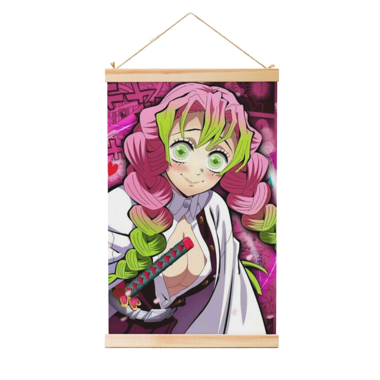Shaft Hanging Banner Demon Slayer Kanroji Mitsuri Poster Wall Canvas ...