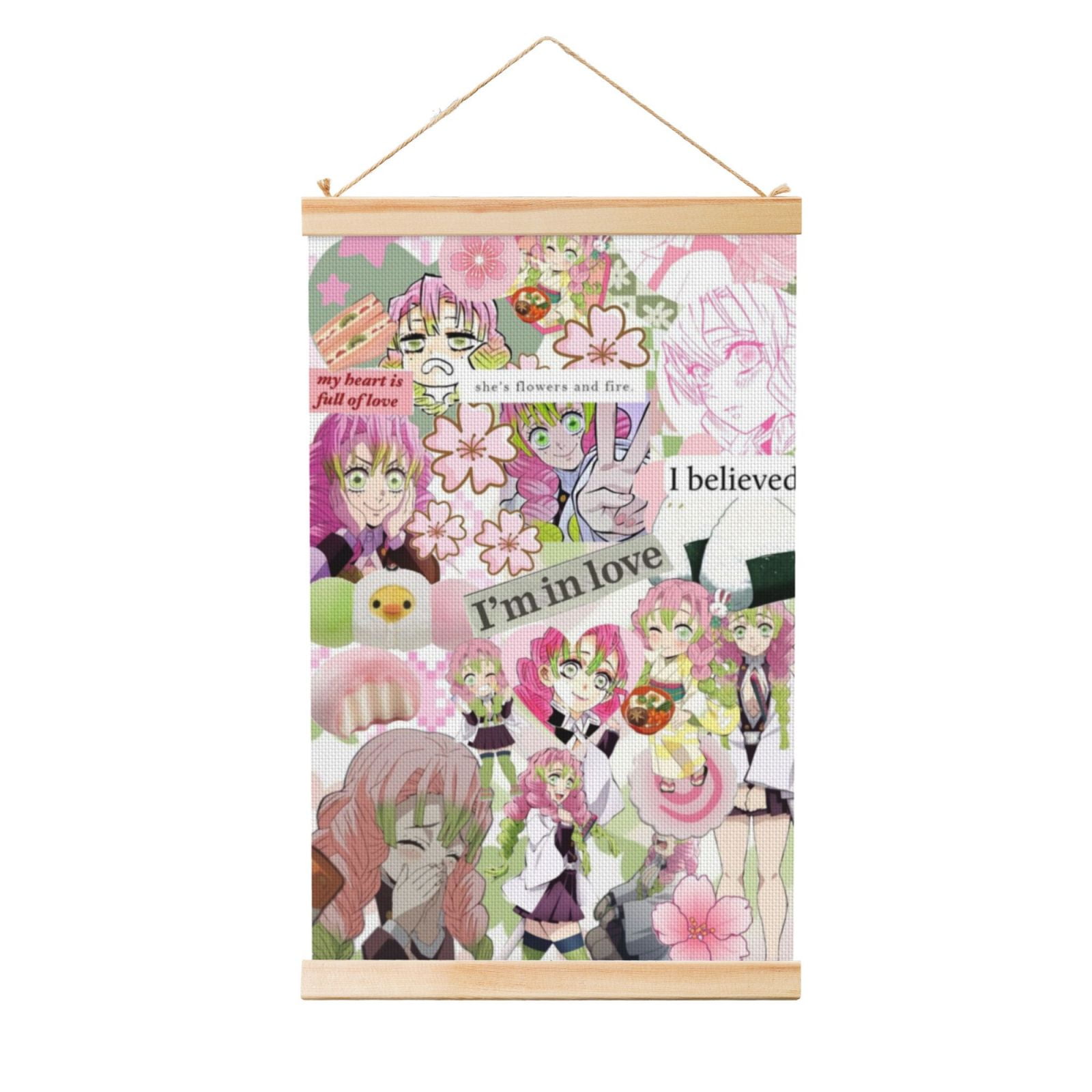 Shaft Hanging Banner Demon Slayer Kanroji Mitsuri Poster Wall Canvas ...