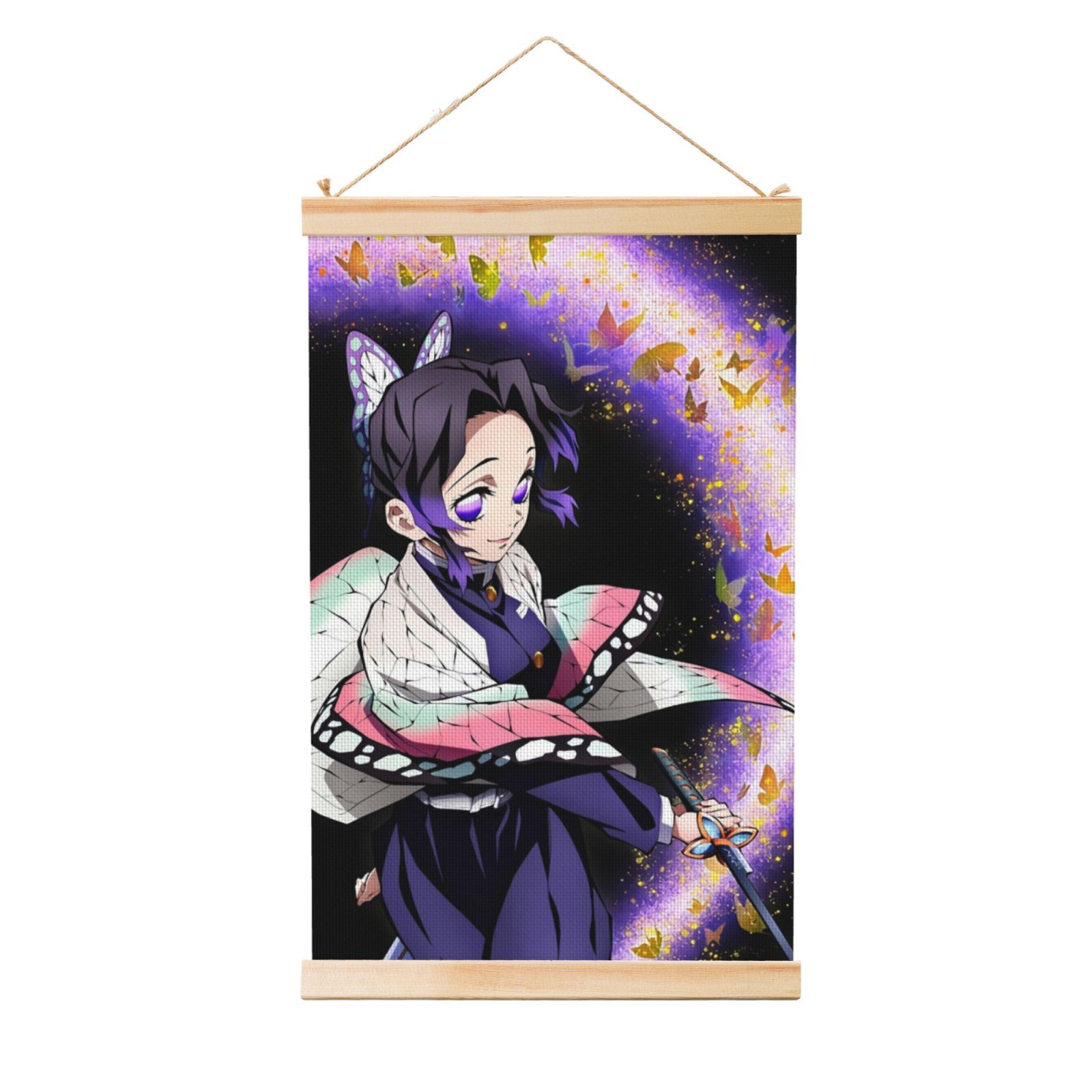 Shaft Hanging Banner Demon Slayer Kochou Shinobu Poster Wall Canvas ...