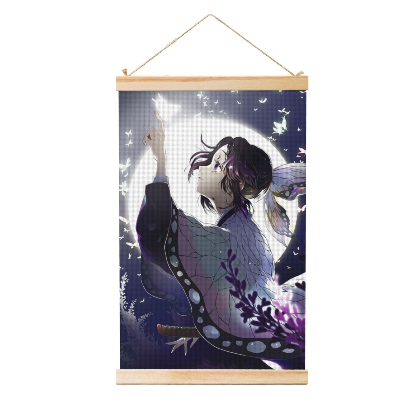 Shaft Hanging Banner Demon Slayer Kochou Shinobu Poster Wall Canvas ...