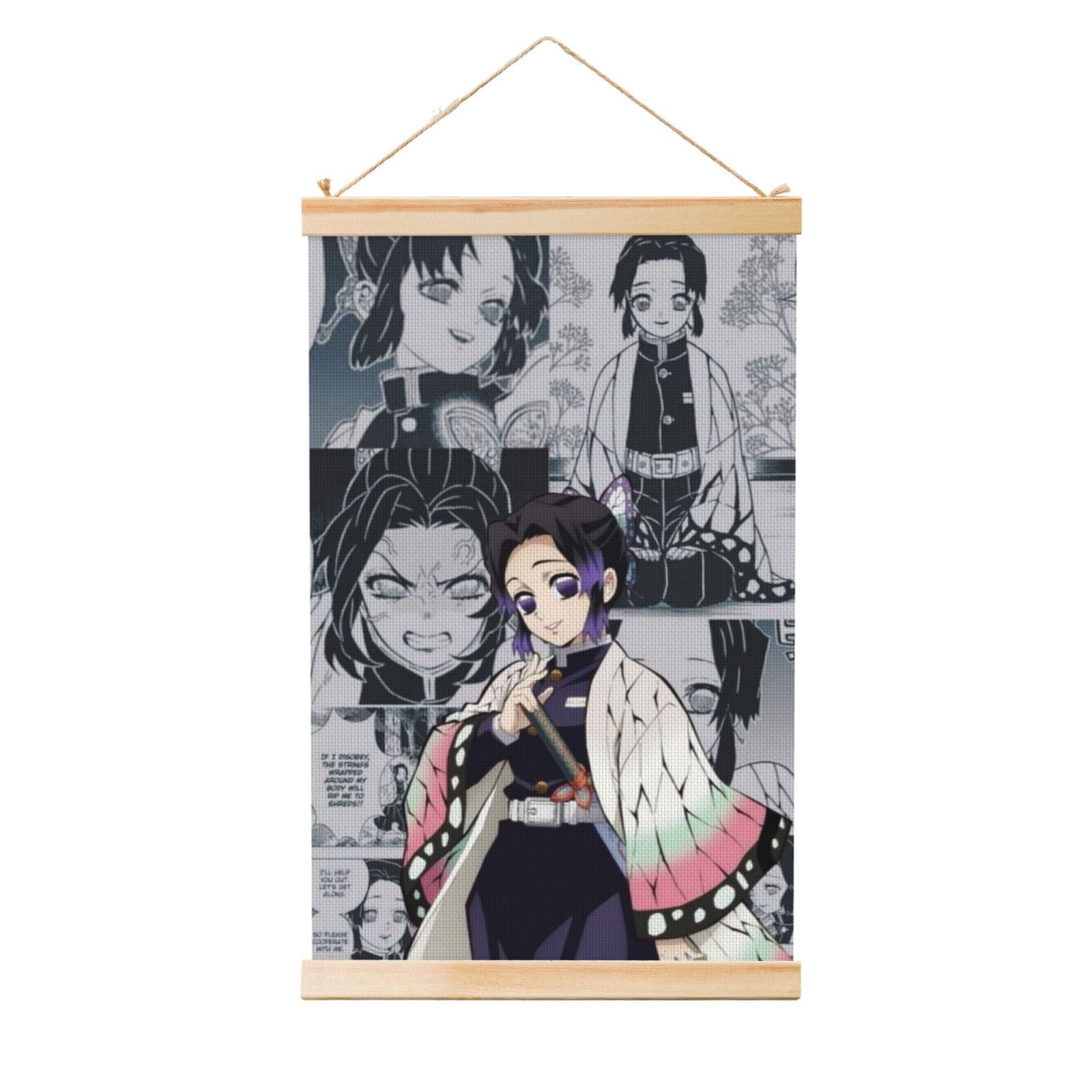 Shaft Hanging Banner Demon Slayer Kochou Shinobu Poster Wall Canvas ...