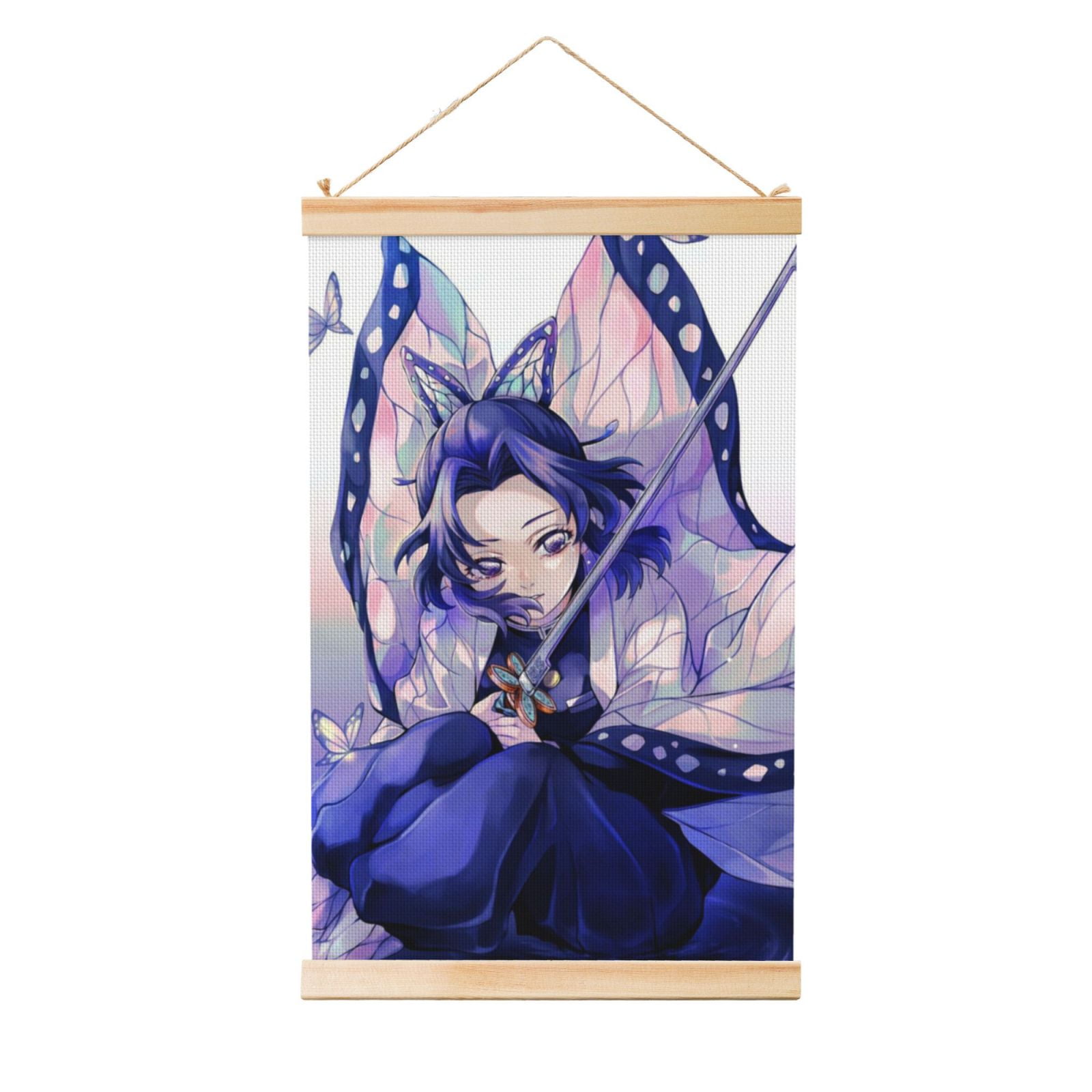 Shaft Hanging Banner Demon Slayer Kochou Shinobu Poster Wall Canvas ...