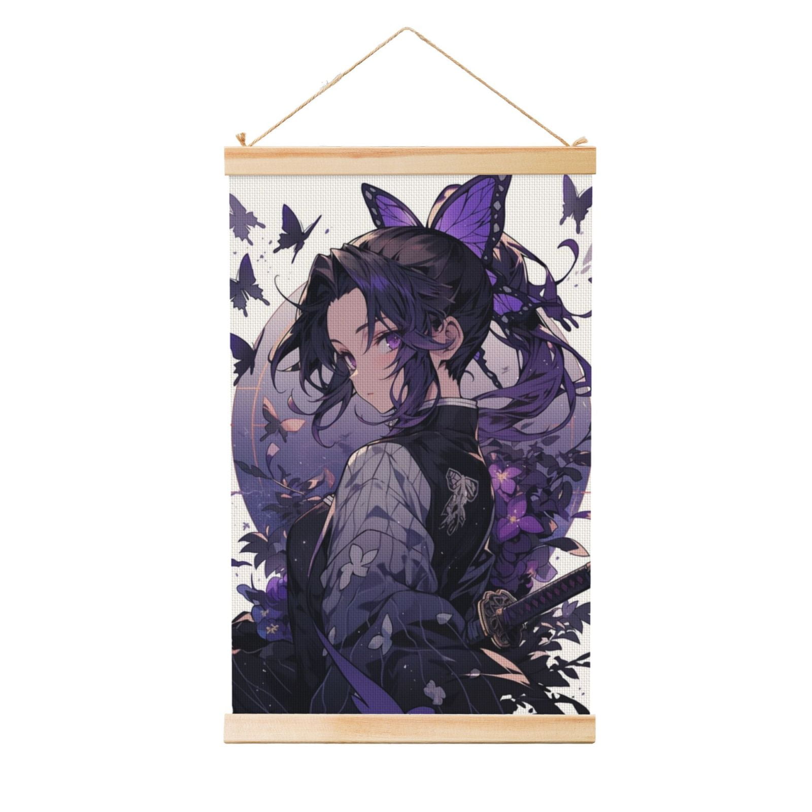 Shaft Hanging Banner Demon Slayer Kochou Shinobu Poster Wall Canvas ...