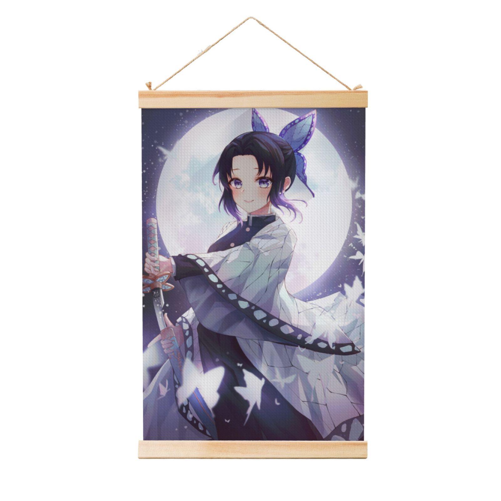 Shaft Hanging Banner Demon Slayer Kochou Shinobu Poster Wall Canvas ...