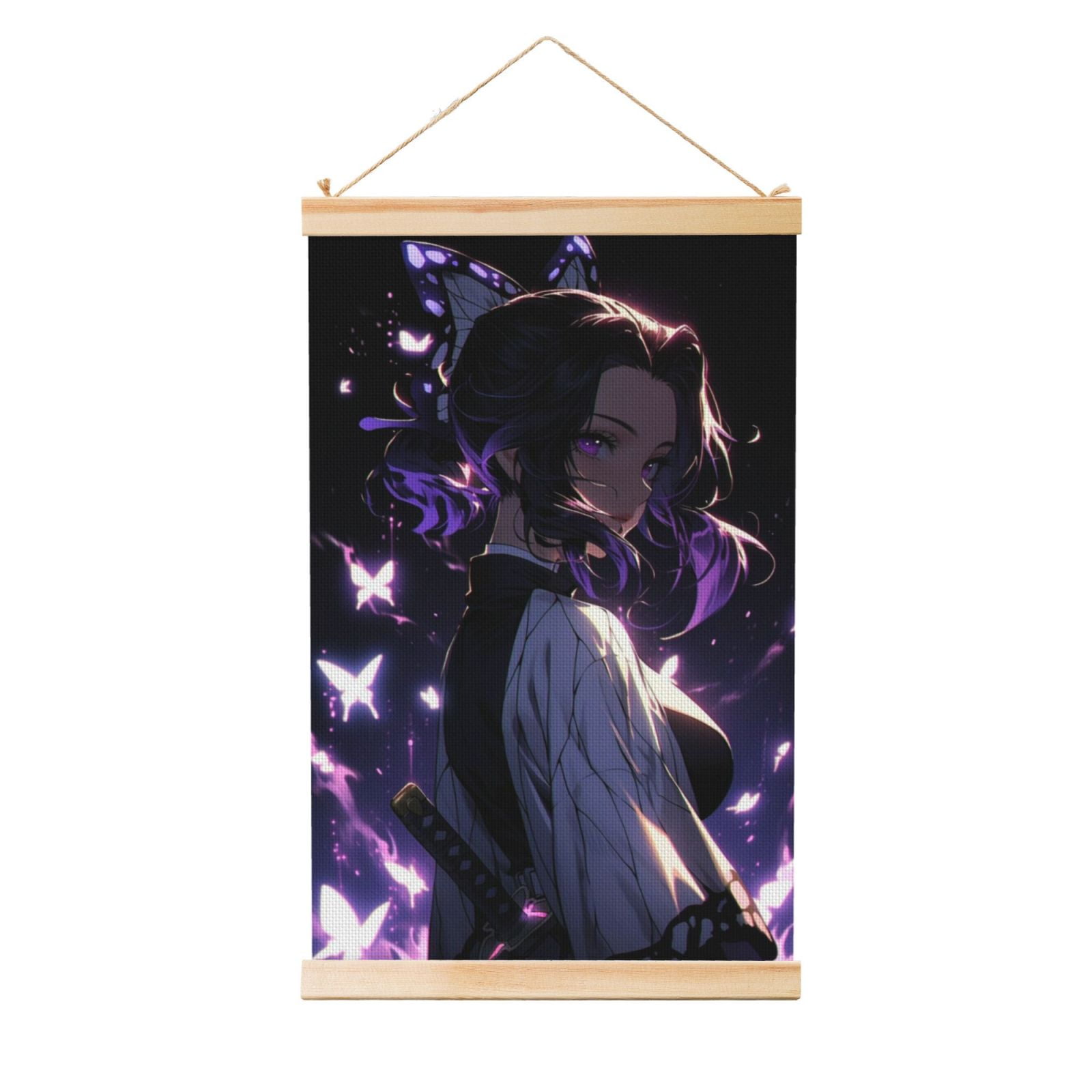 Shaft Hanging Banner Demon Slayer Kochou Shinobu Poster Wall Canvas ...