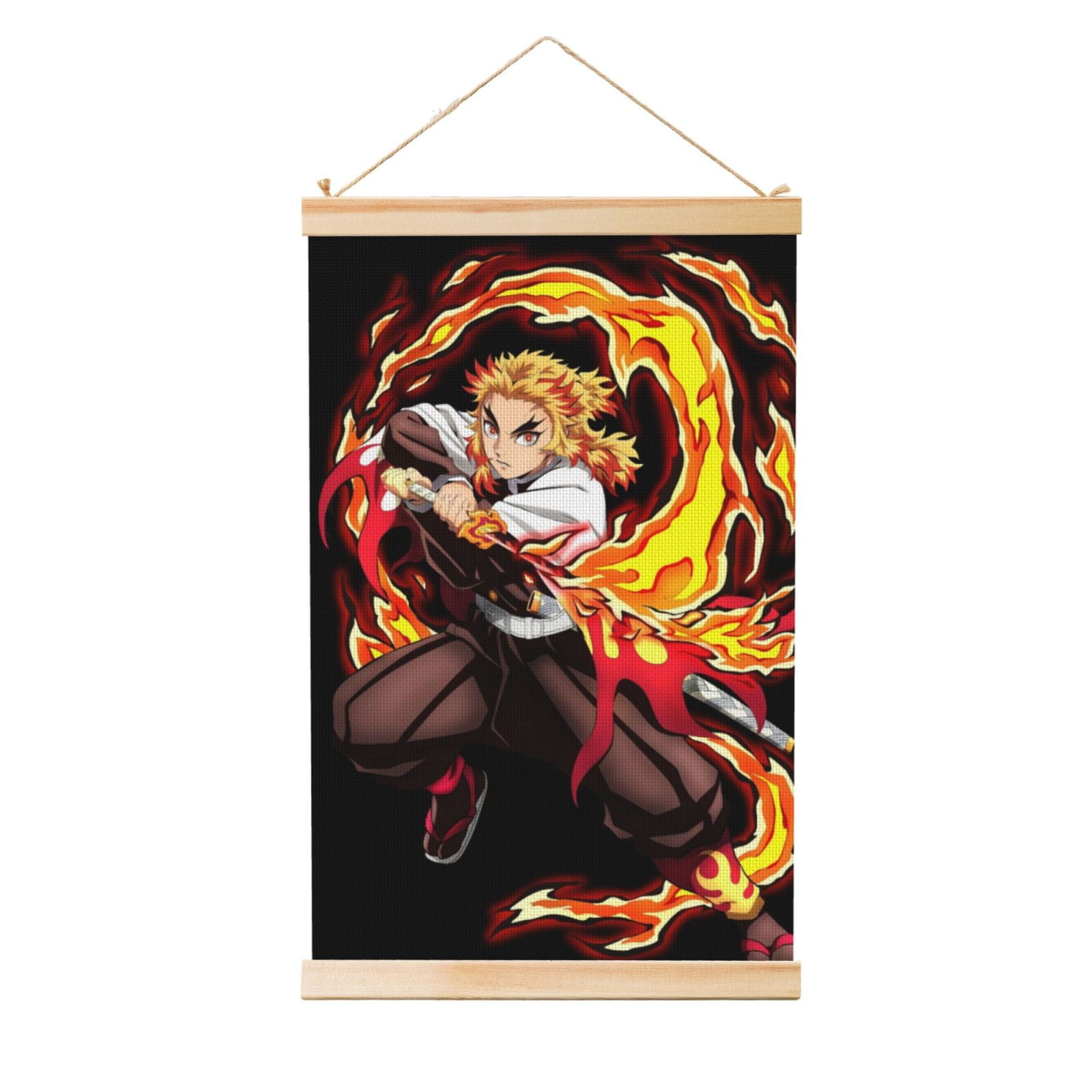 Shaft Hanging Banner Demon Slayer Rengoku Kyojuro Poster Wall Canvas ...
