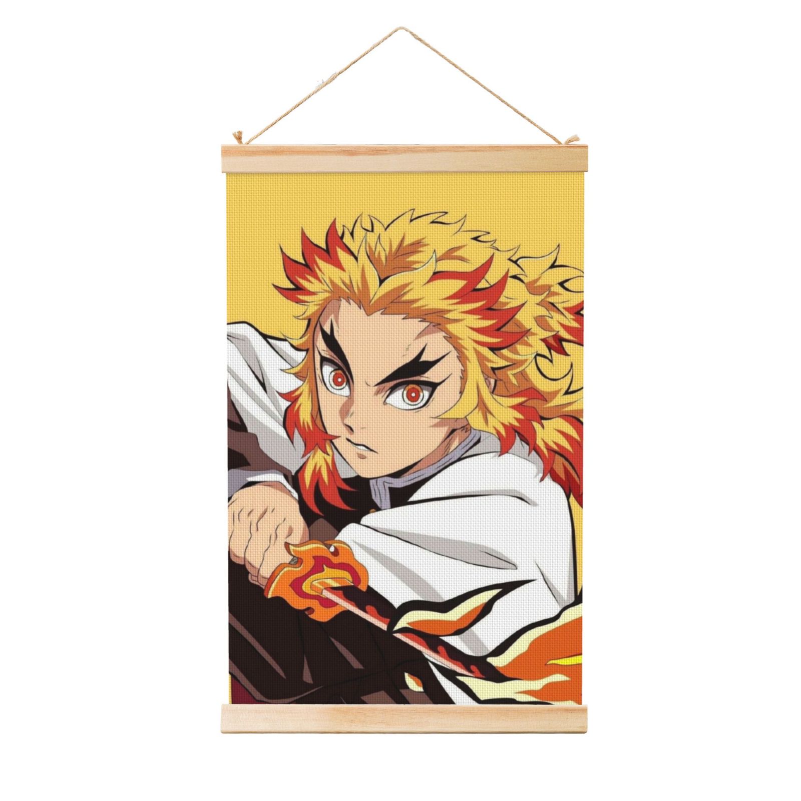 Shaft Hanging Banner Demon Slayer Rengoku Kyojuro Poster Wall Canvas ...