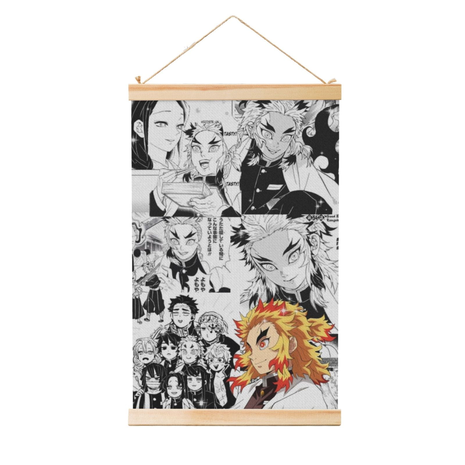 Shaft Hanging Banner Demon Slayer Rengoku Kyojuro Poster Wall Canvas ...
