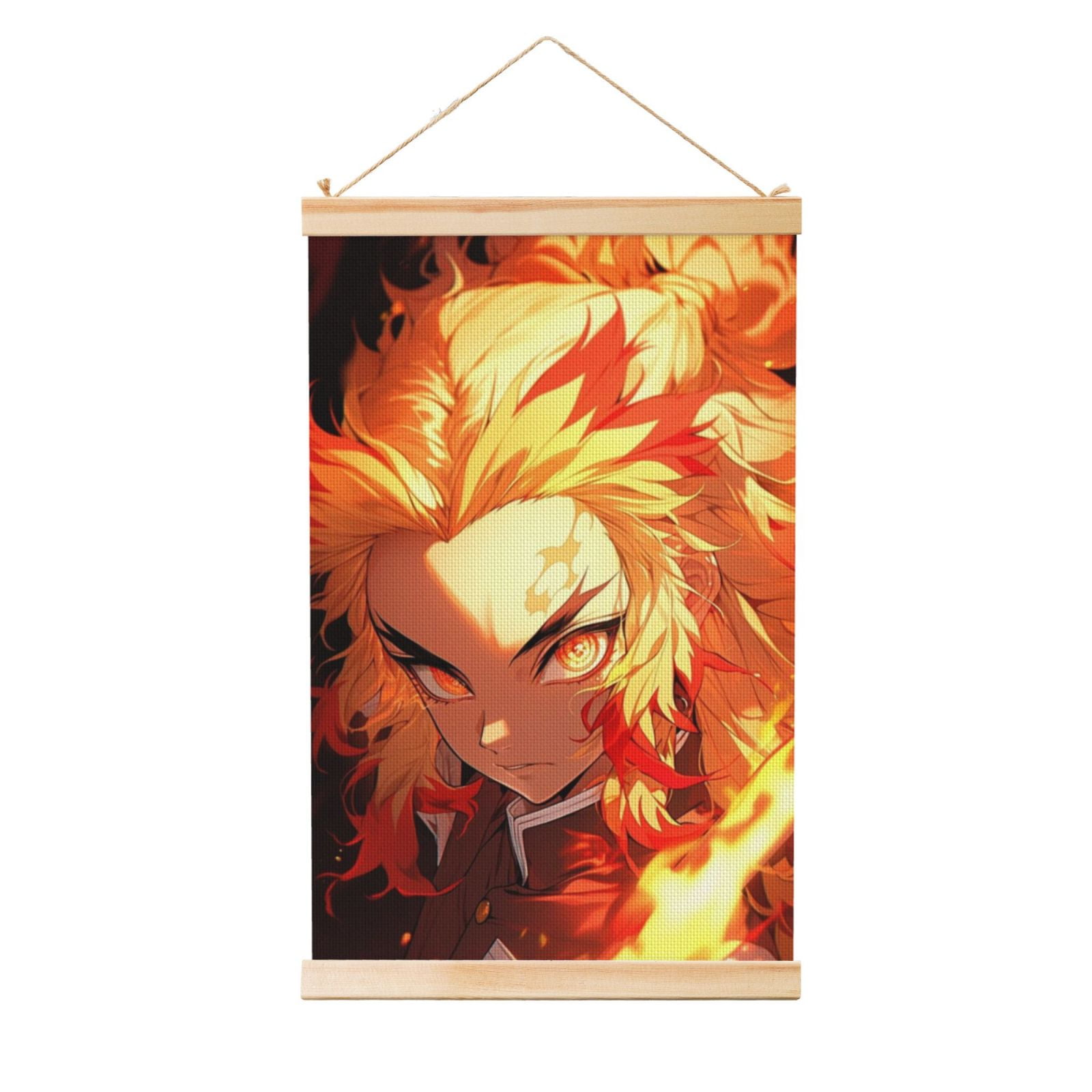 Shaft Hanging Banner Demon Slayer Rengoku Kyojuro Poster Wall Canvas ...