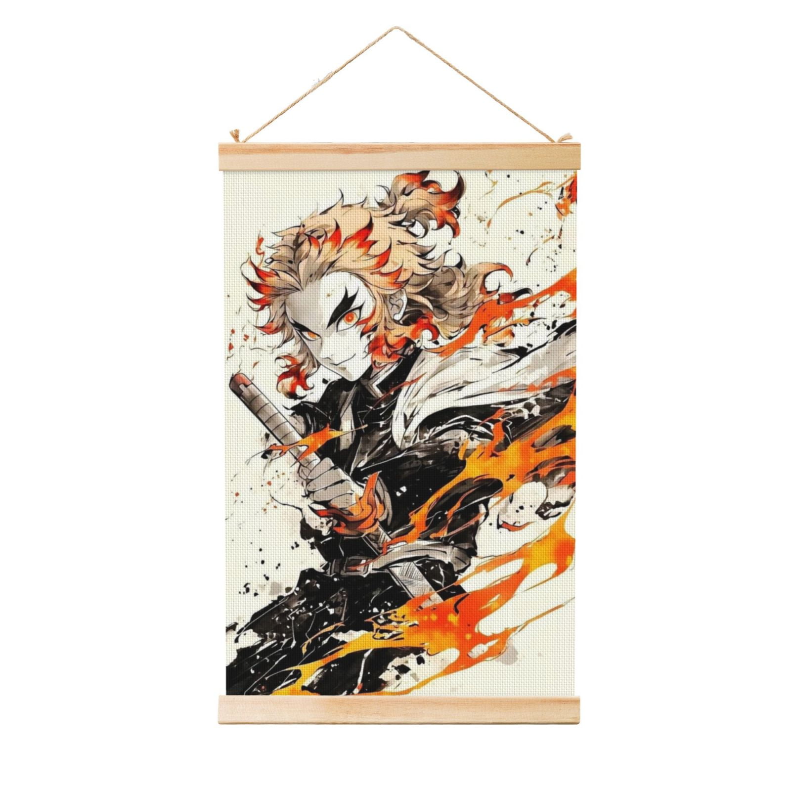 Shaft Hanging Banner Demon Slayer Rengoku Kyojuro Poster Wall Canvas ...