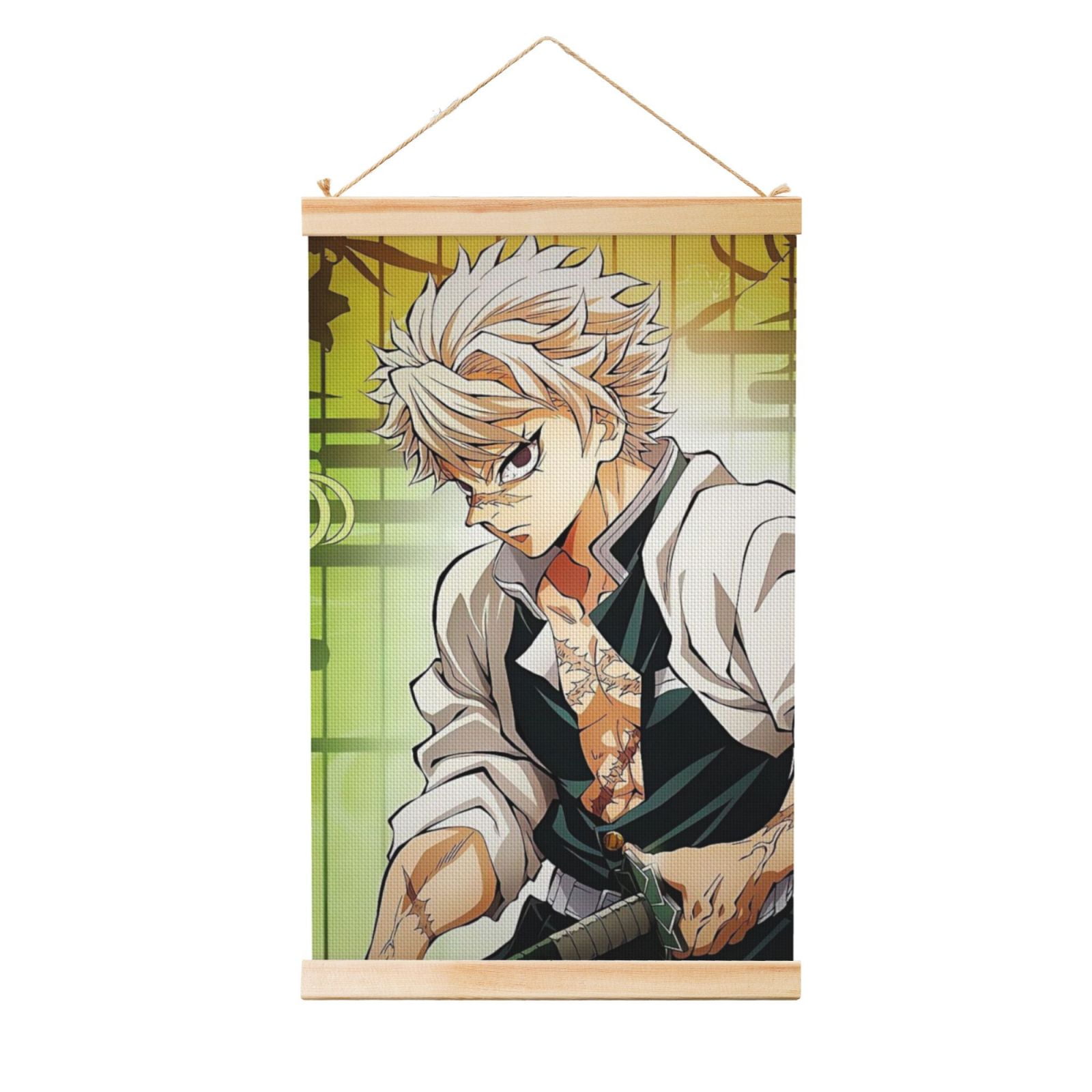Shaft Hanging Banner Demon Slayer Shinazugawa Sanemi Poster Wall Canvas ...
