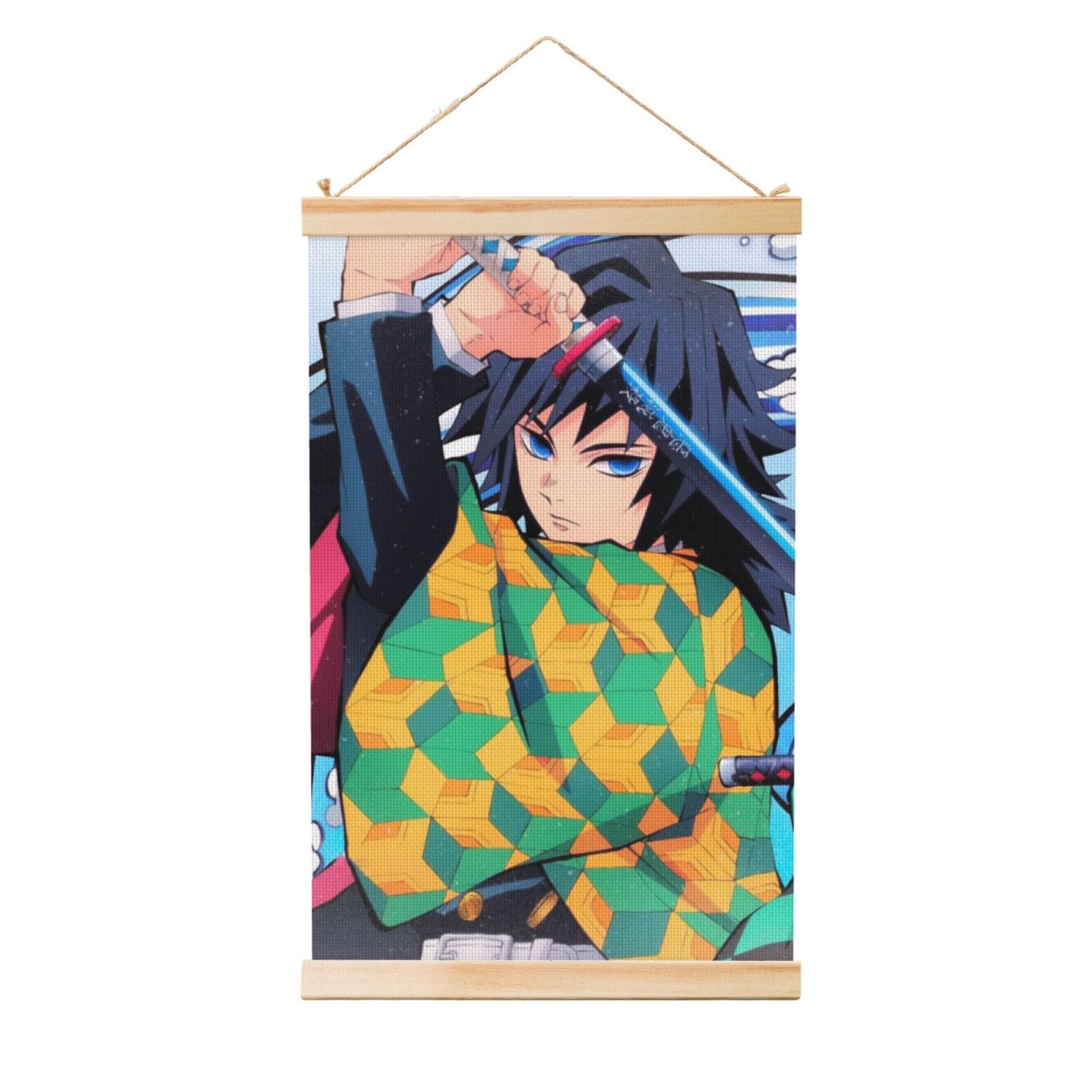 Shaft Hanging Banner Demon Slayer Tomioka Giyuu Poster Wall Canvas ...