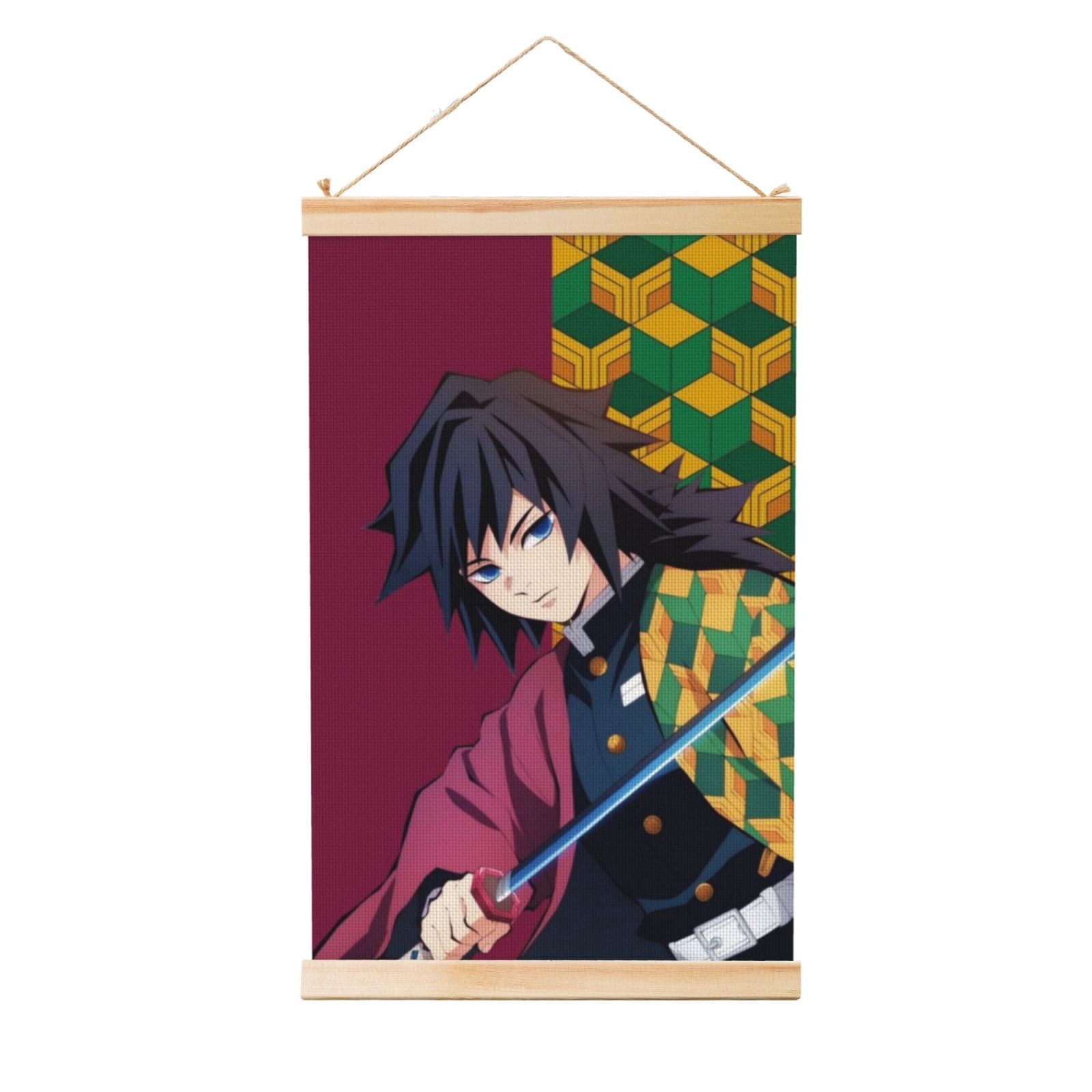 Shaft Hanging Banner Demon Slayer Tomioka Giyuu Poster Wall Canvas ...