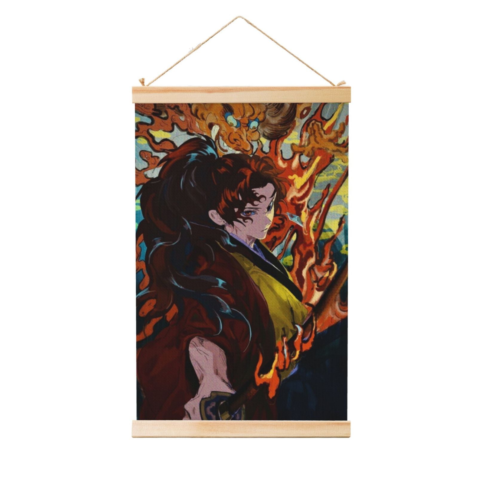 Shaft Hanging Banner Demon Slayer Tsugikuni Yoriichi Poster Wall Canvas ...