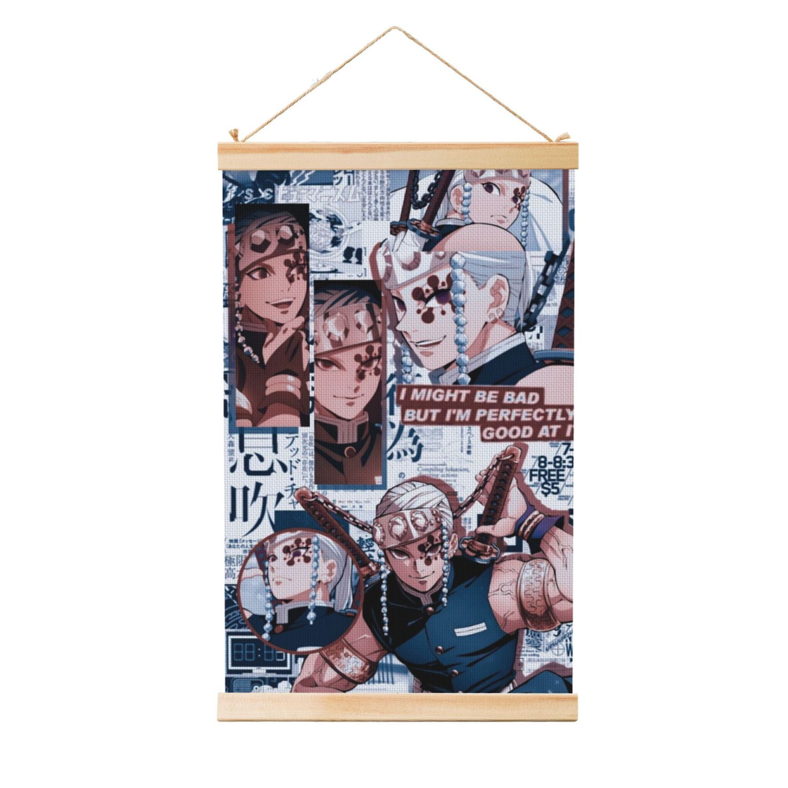 Shaft Hanging Banner Demon Slayer Uzui Tengen Poster Wall Canvas ...