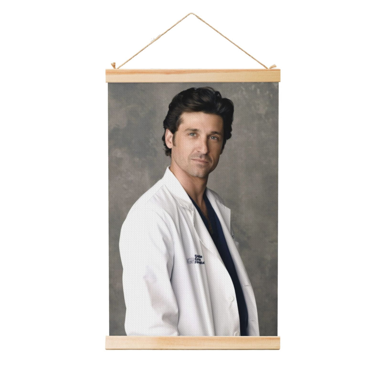 Shaft Hanging Banner Derek Shepherd McDreamy Poster Wall Canvas Artwork ...