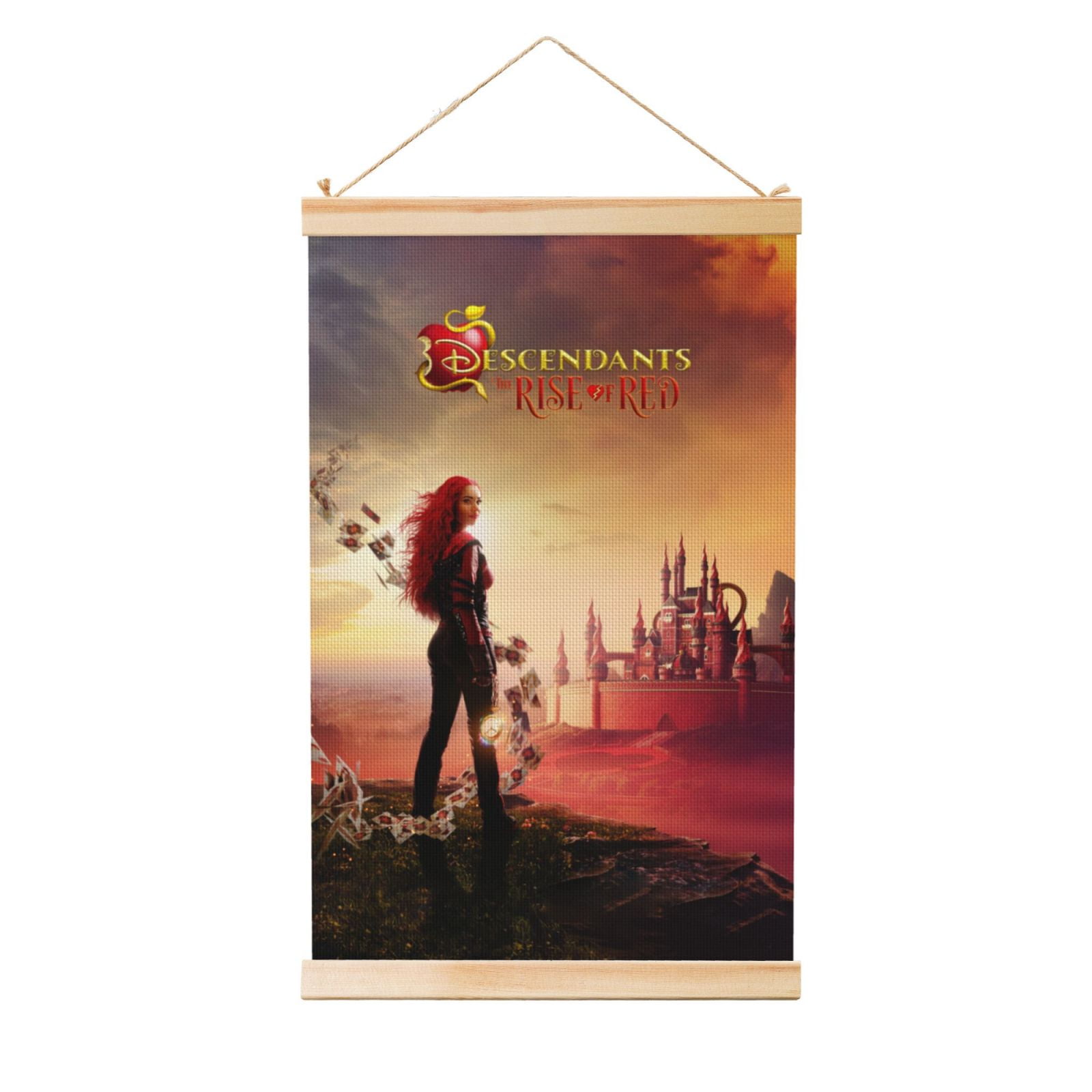 Shaft Hanging Banner Descendants Poster Wall Canvas Artwork With Wooden ...