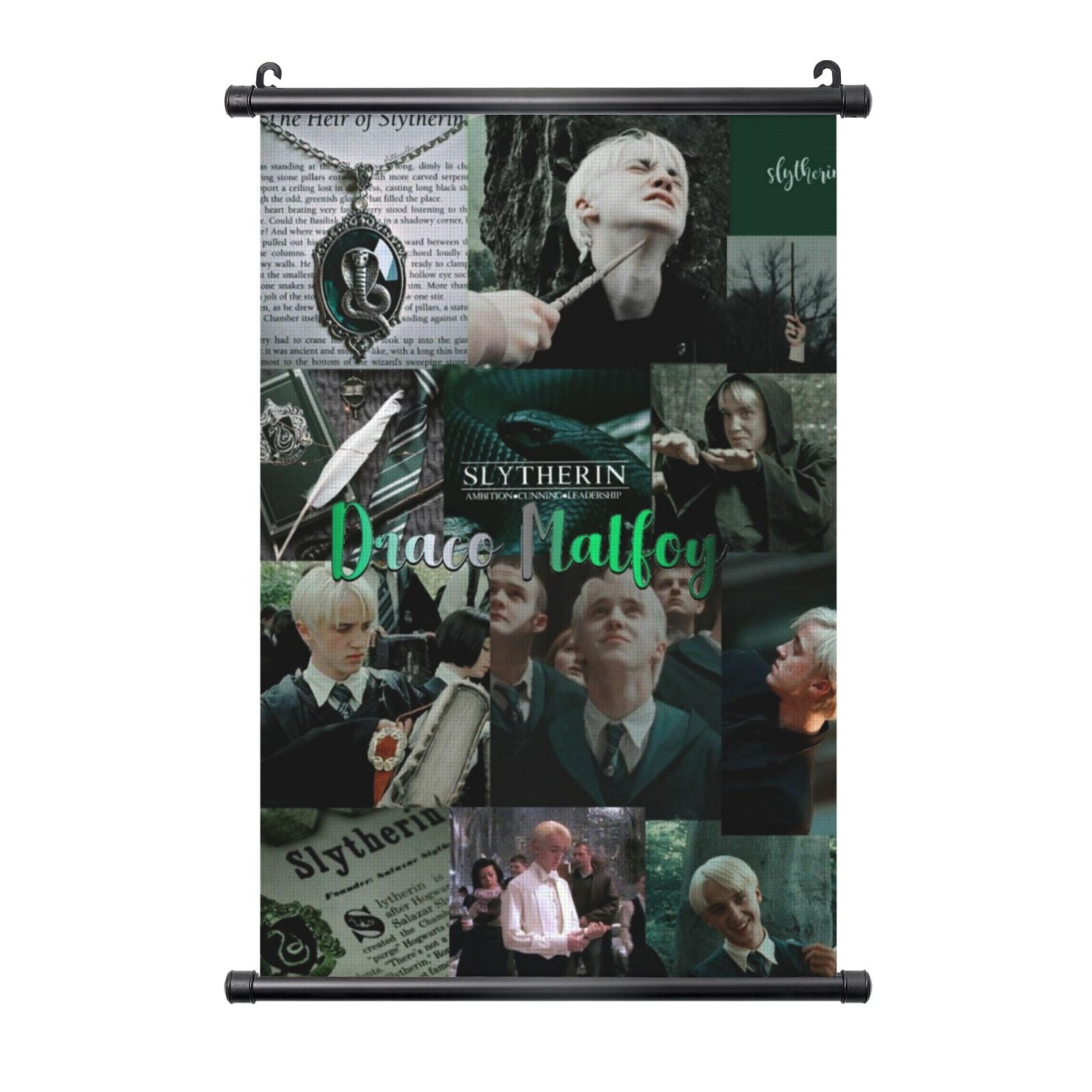 Shaft Hanging Banner Draco Malfoy Poster Wall Canvas Artwork With Black ...