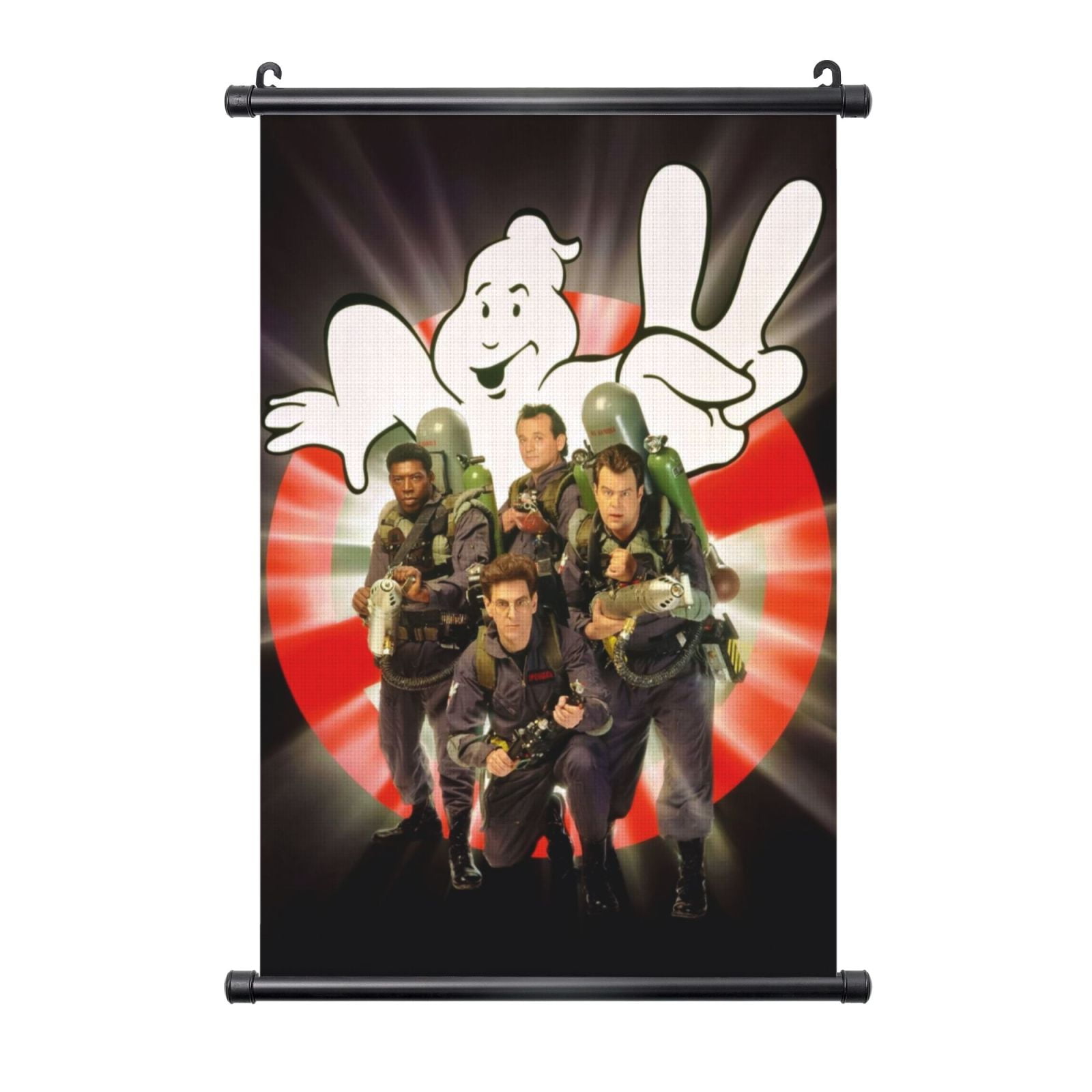 Shaft Hanging Banner Ghostbusters Poster Wall Canvas Artwork With Black ...