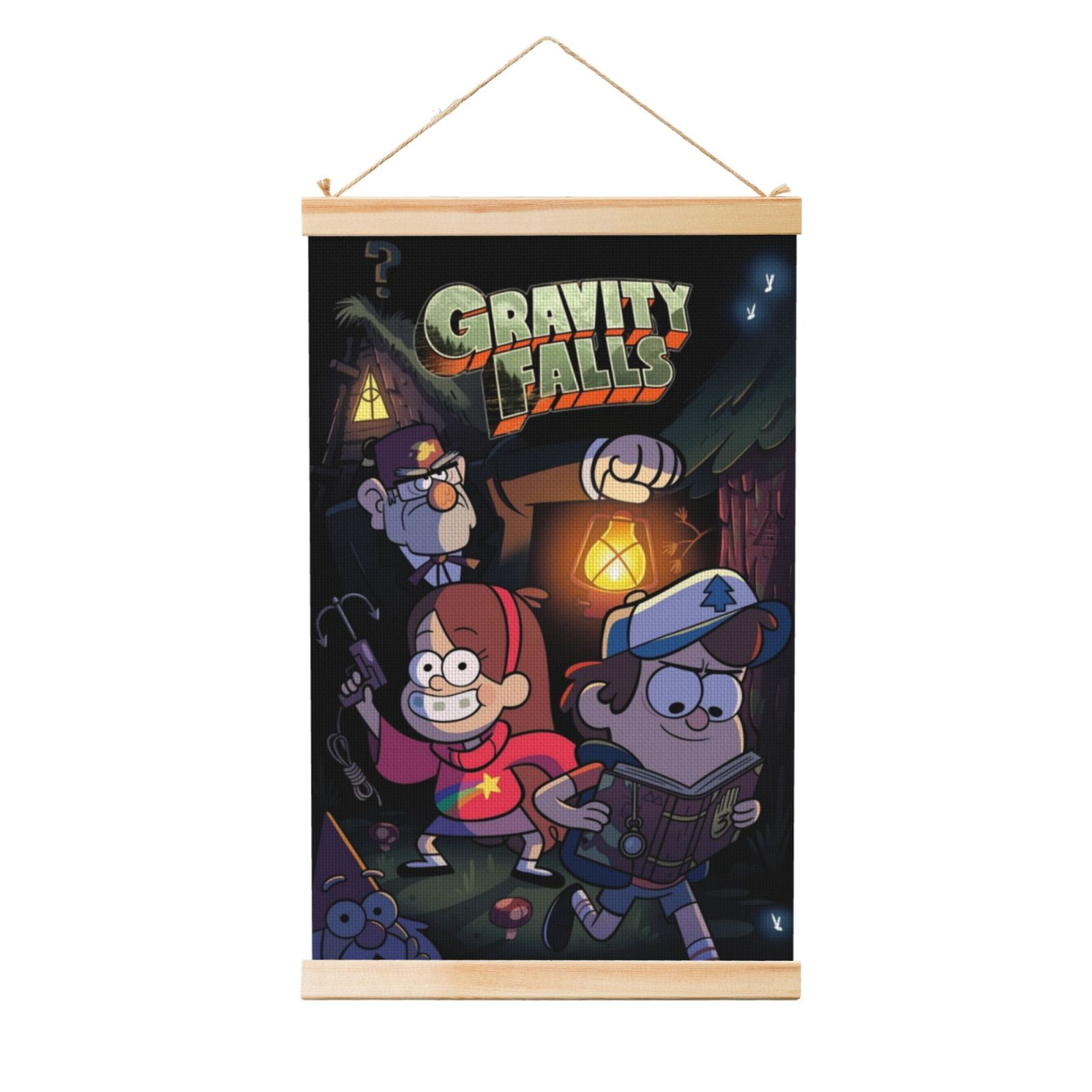 Shaft Hanging Banner Gravity Falls Poster Wall Canvas Artwork With ...