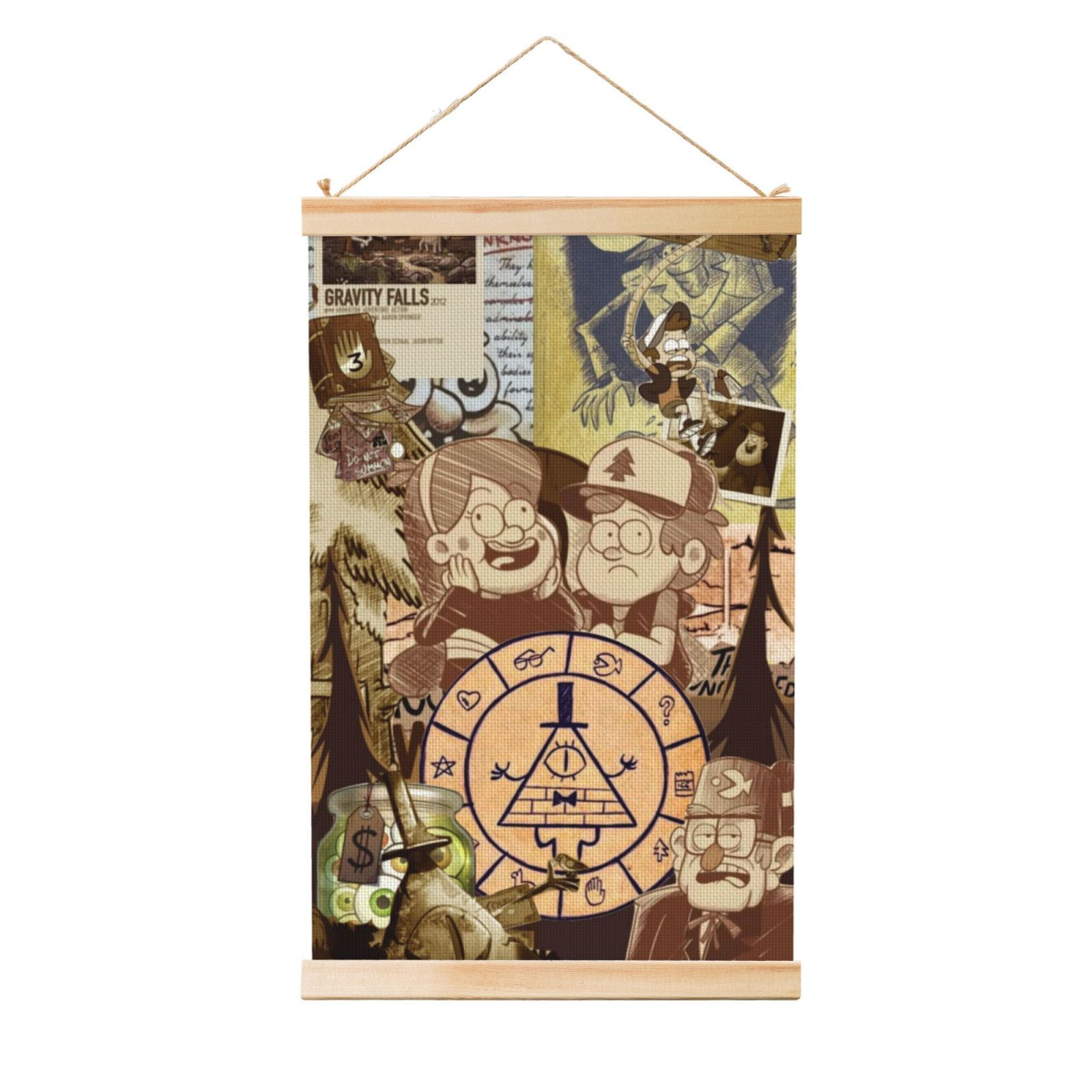 Shaft Hanging Banner Gravity Falls Poster Wall Canvas Artwork With ...