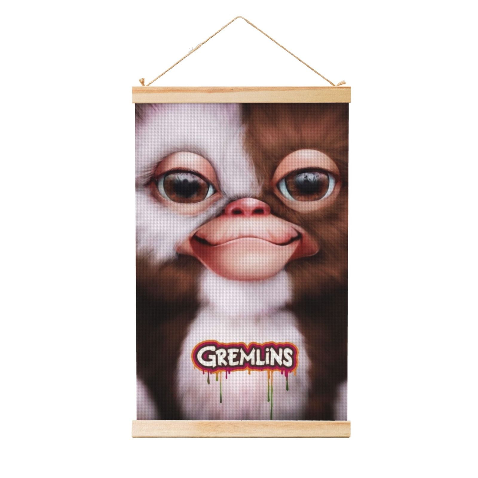 Shaft Hanging Banner Gremlins Poster Wall Canvas Artwork With Wooden ...