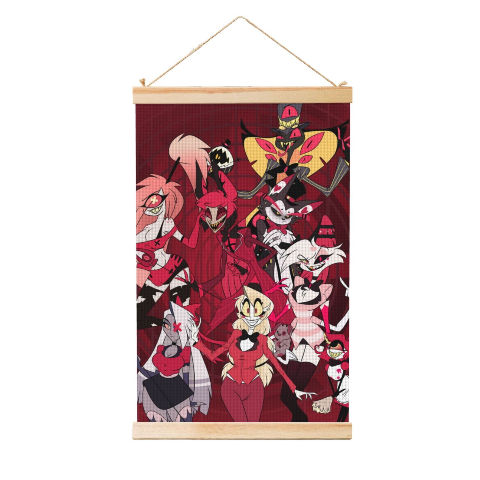 Shaft Hanging Banner Hazbin Hotel Poster Wall Canvas Artwork With ...