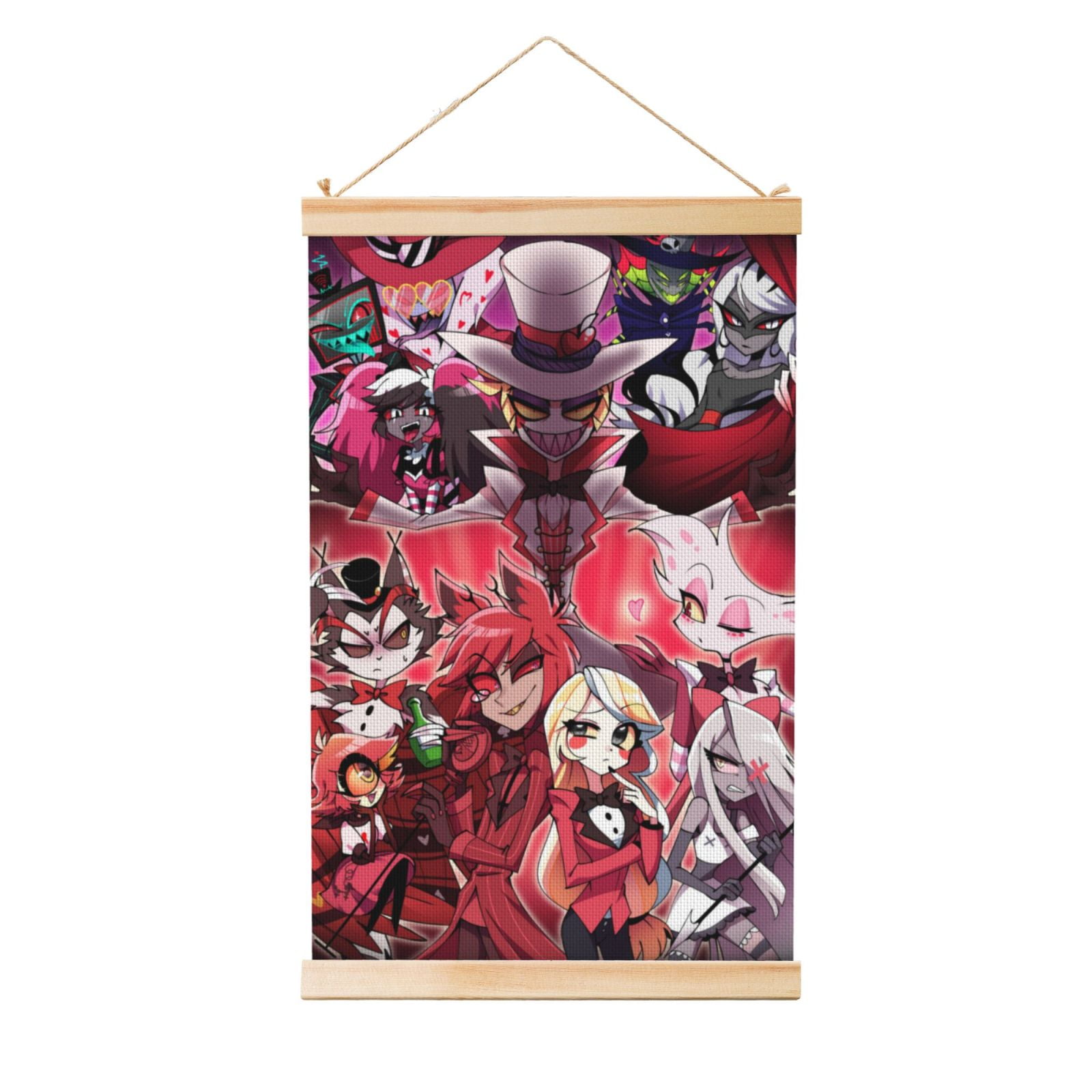 Shaft Hanging Banner Hazbin Hotel Poster Wall Canvas Artwork With ...