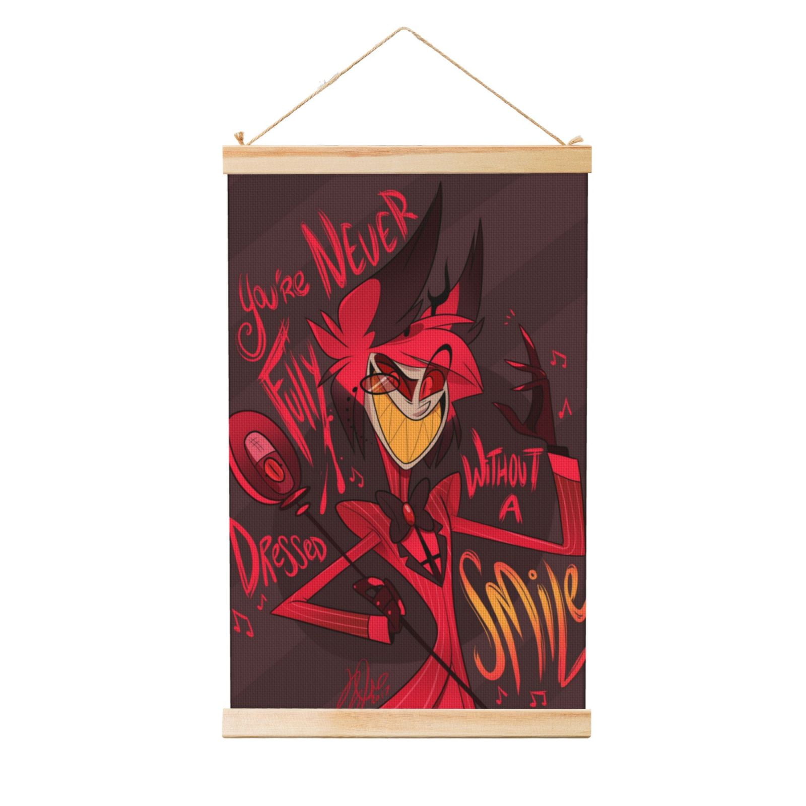 Shaft Hanging Banner Hazbin Hotel Poster Wall Canvas Artwork With ...