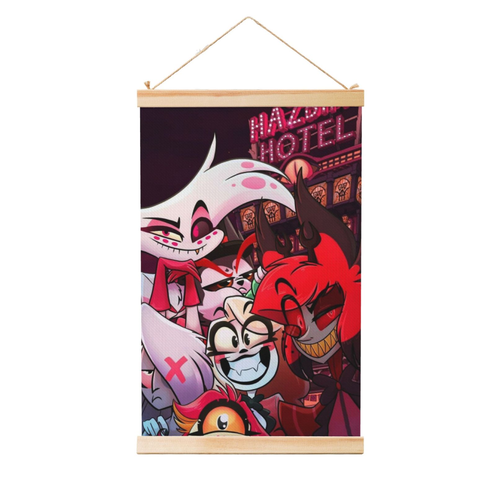 Shaft Hanging Banner Hazbin Hotel Poster Wall Canvas Artwork With ...