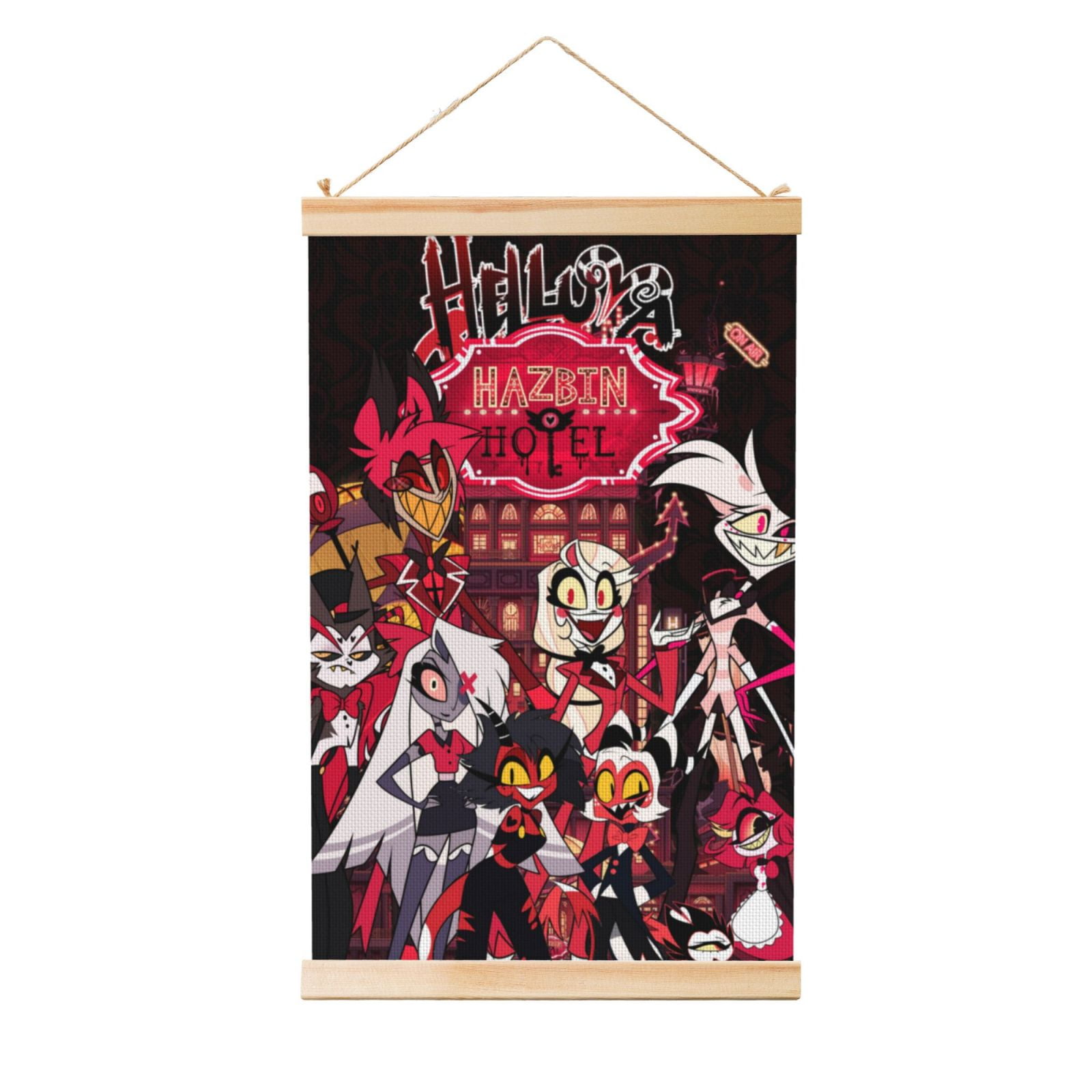 Shaft Hanging Banner Hazbin Hotel Poster Wall Canvas Artwork With ...