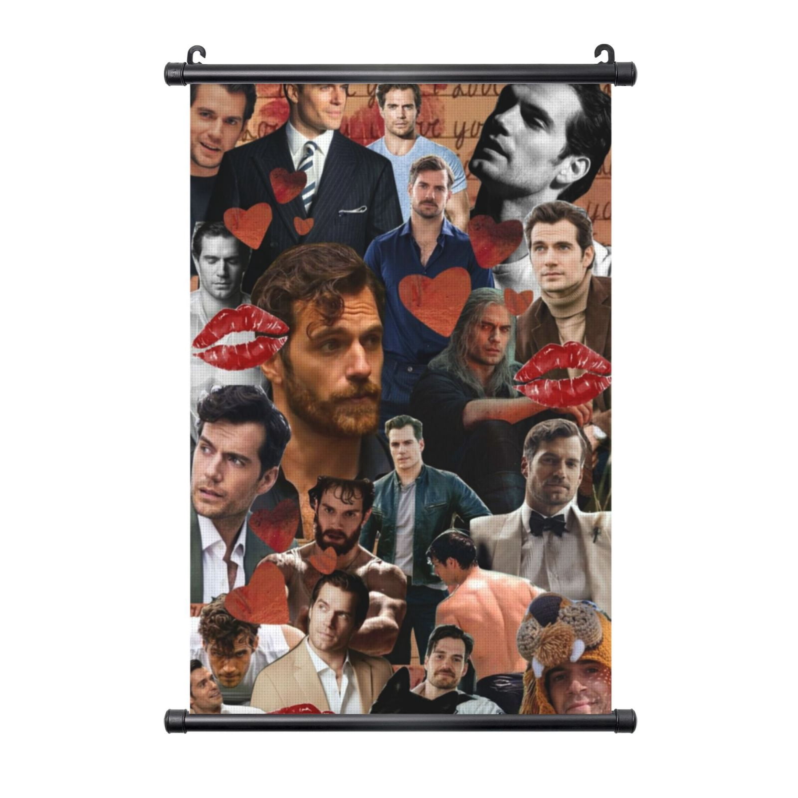 Shaft Hanging Banner Henry Cavill Poster Wall Canvas Artwork With Black ...