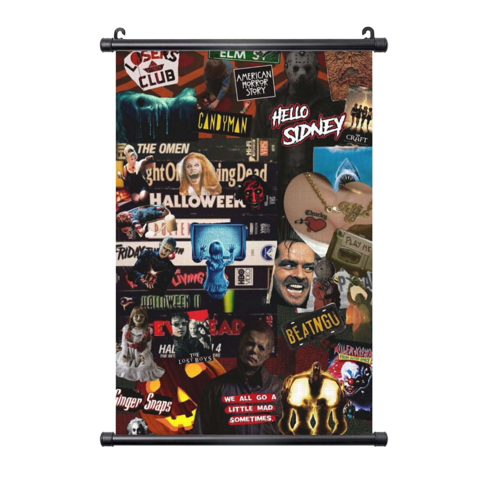 Shaft Hanging Banner Horror Movie Characters Poster Wall Canvas Artwork ...