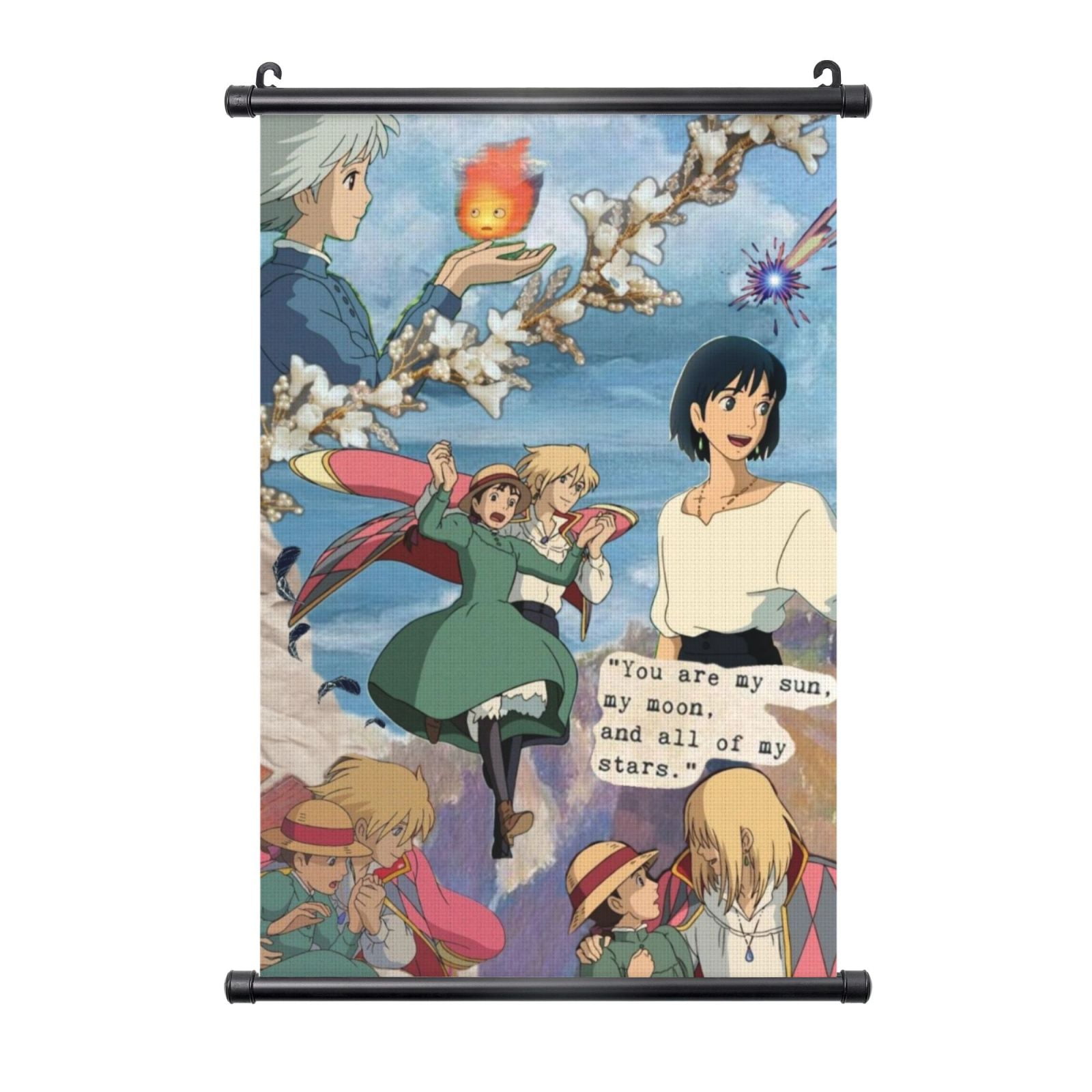 Shaft Hanging Banner Howl's Moving Castle Poster Wall Canvas Artwork ...