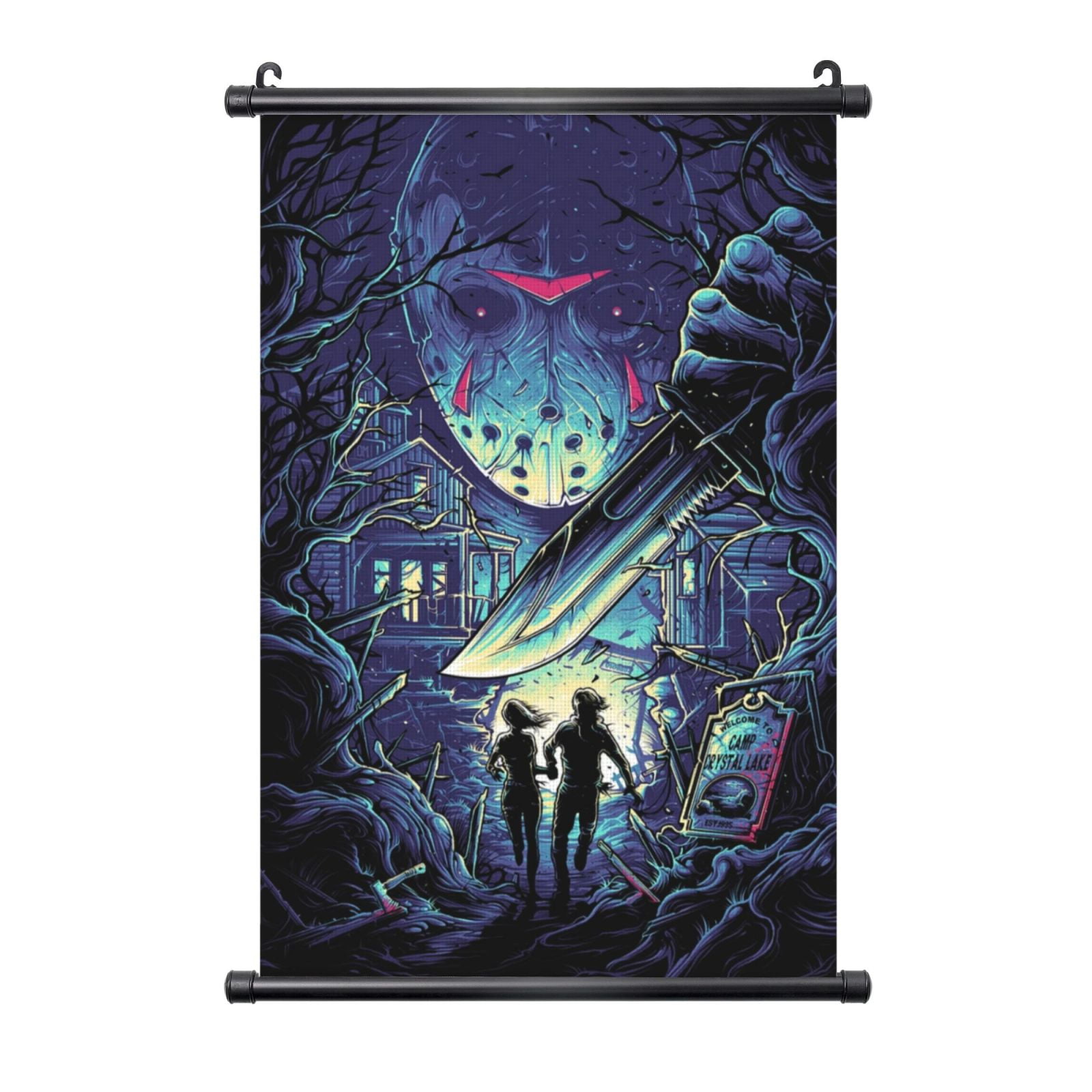 Shaft Hanging Banner Jason Voorhees Friday the 13th Poster Wall Canvas ...