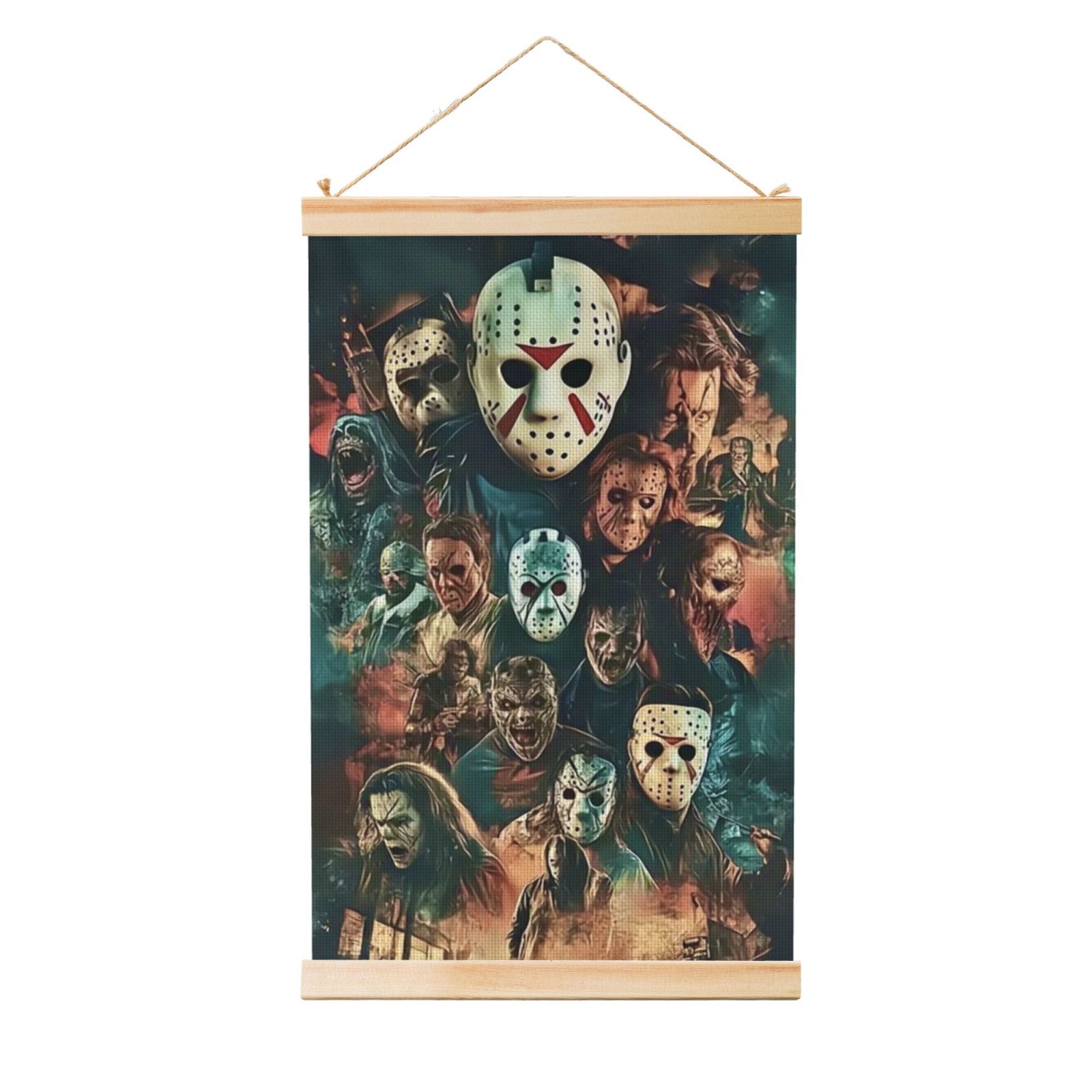Shaft Hanging Banner Jason Voorhees Poster Wall Canvas Artwork With ...