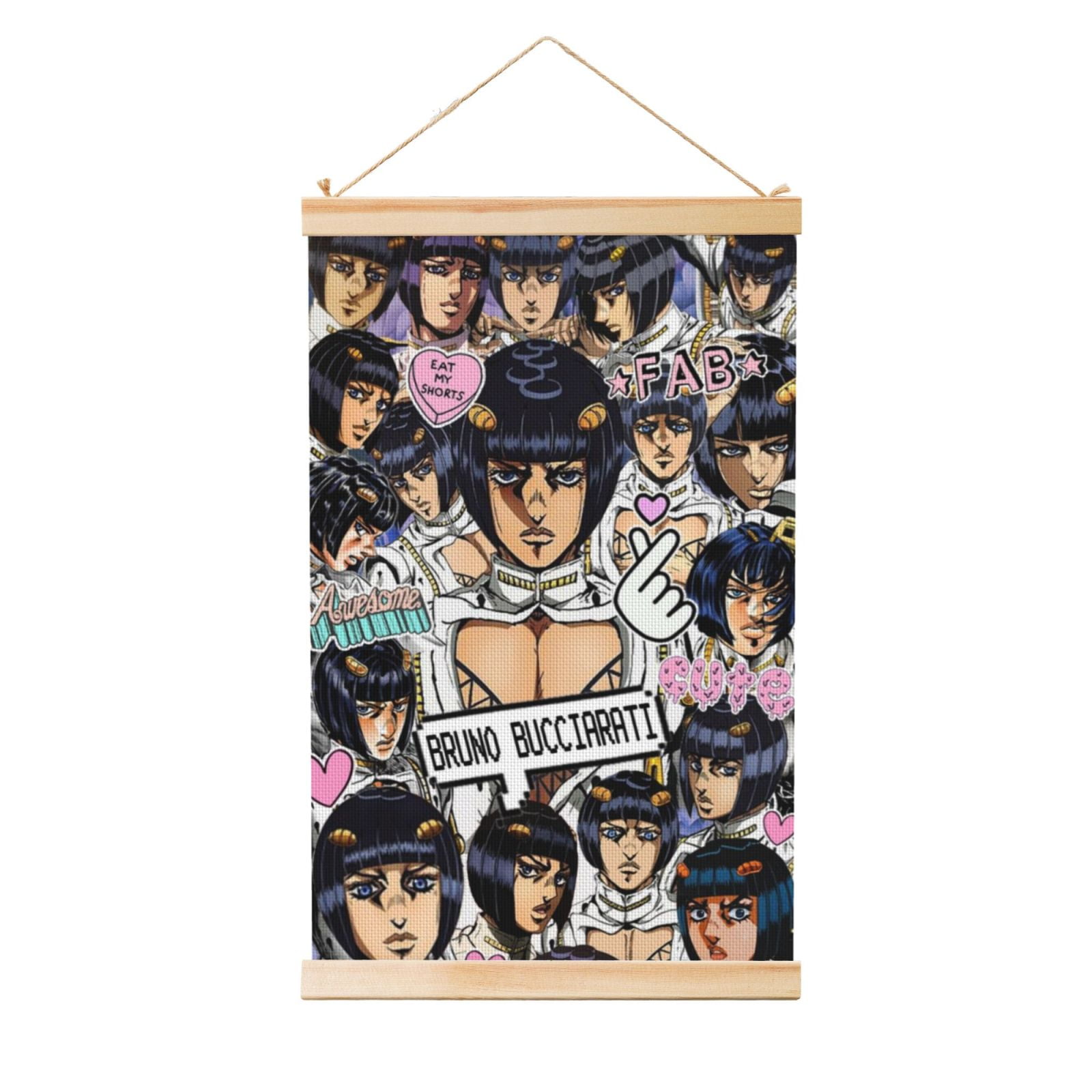 Shaft Hanging Banner Jojo's Bizarre Adventure Bruno Bucciarati Poster ...
