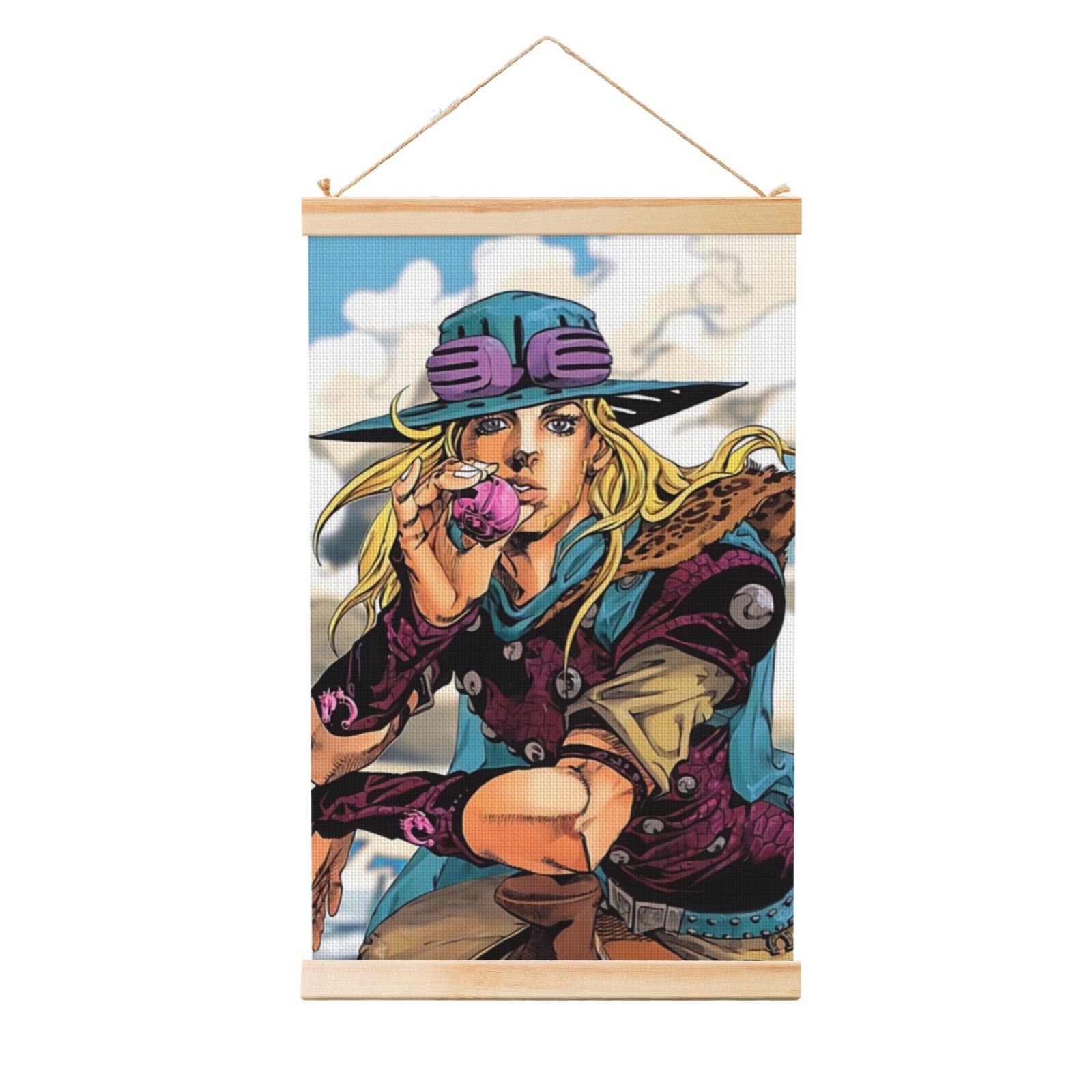 Shaft Hanging Banner Jojo's Bizarre Adventure Gyro Zeppeli Poster Wall ...