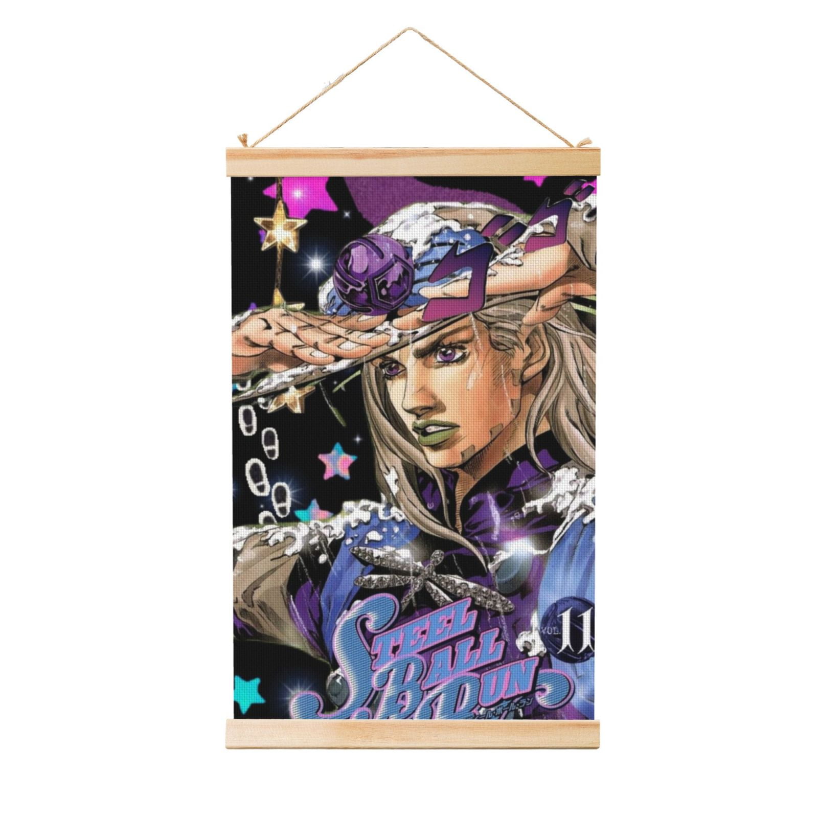 Shaft Hanging Banner Jojo's Bizarre Adventure Gyro Zeppeli Poster Wall ...